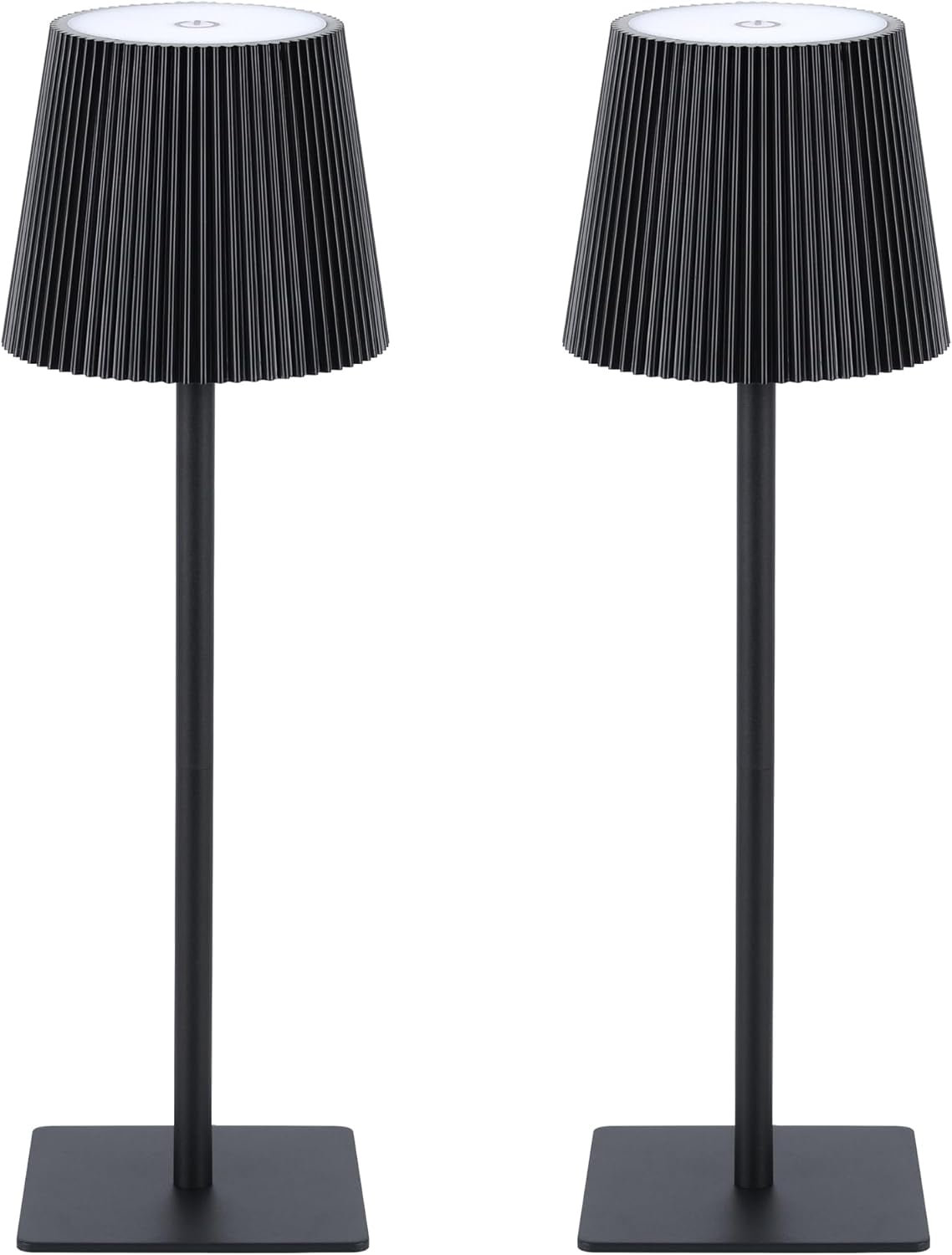 czqnlg 2 Pack Cordless Table Lamp 6000mAh Rechargeable Battery Operated ...
