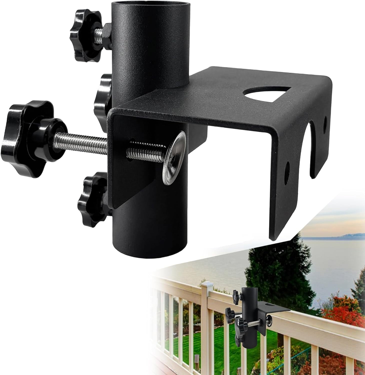 czqnlg Beach Clamp Adjustable Holder Clamp Clamp Mount for Railing ...