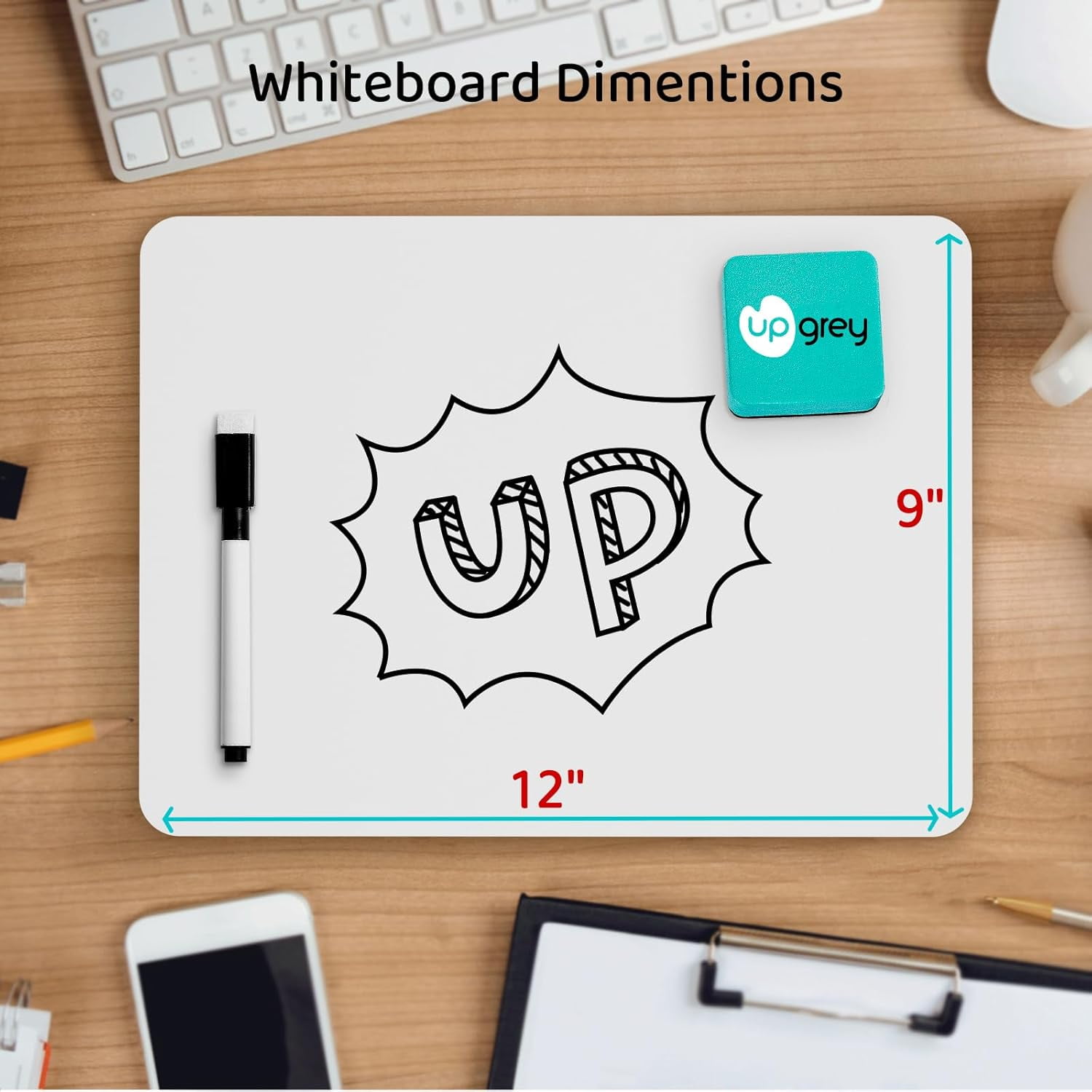 czqnlg Dry Erase Lapboards 32 Pack Double-Sided Small White Board for ...