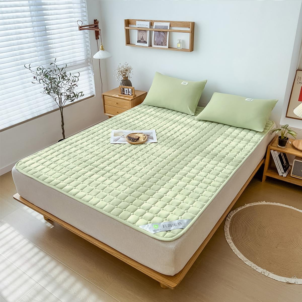 czqnlg Mattress Topper Pad Mattress Pad for King Bed Topper Protector ...