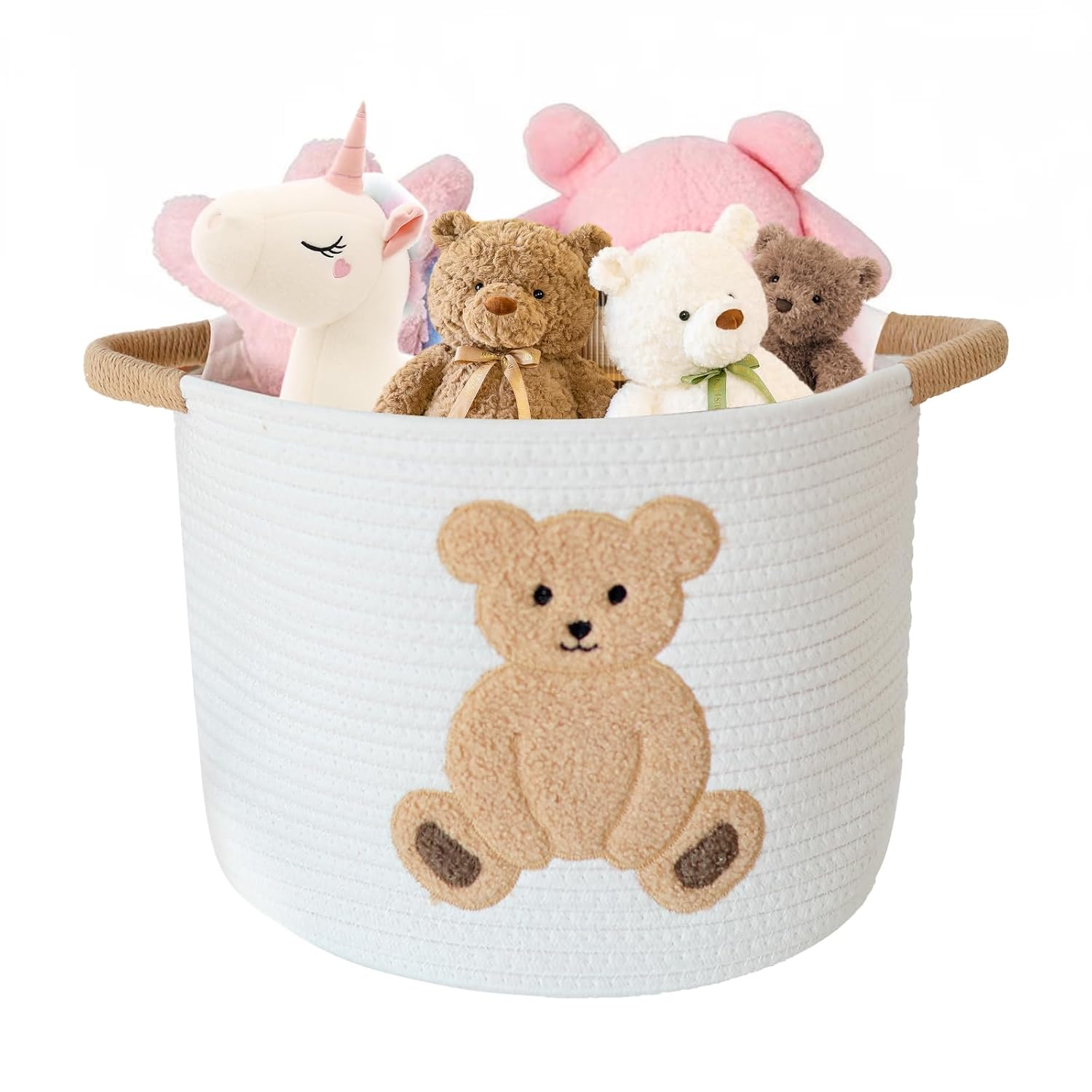 czqnlg Toy Storage Baskets Cute Laundry Basket with Handles Dog Toy ...