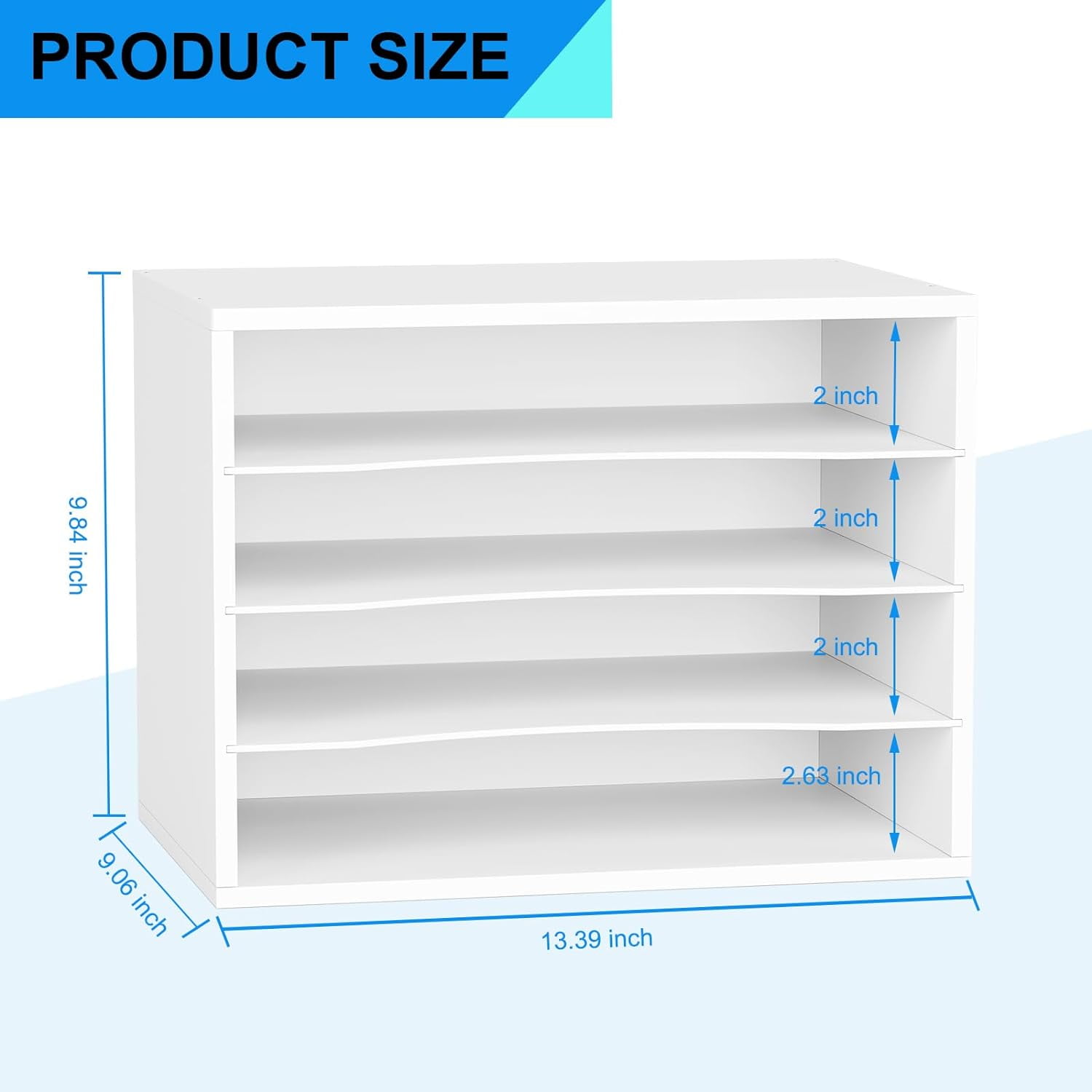 czqnlg Wood Desktop Letter Tray File Organizer Paper Storage Mail ...