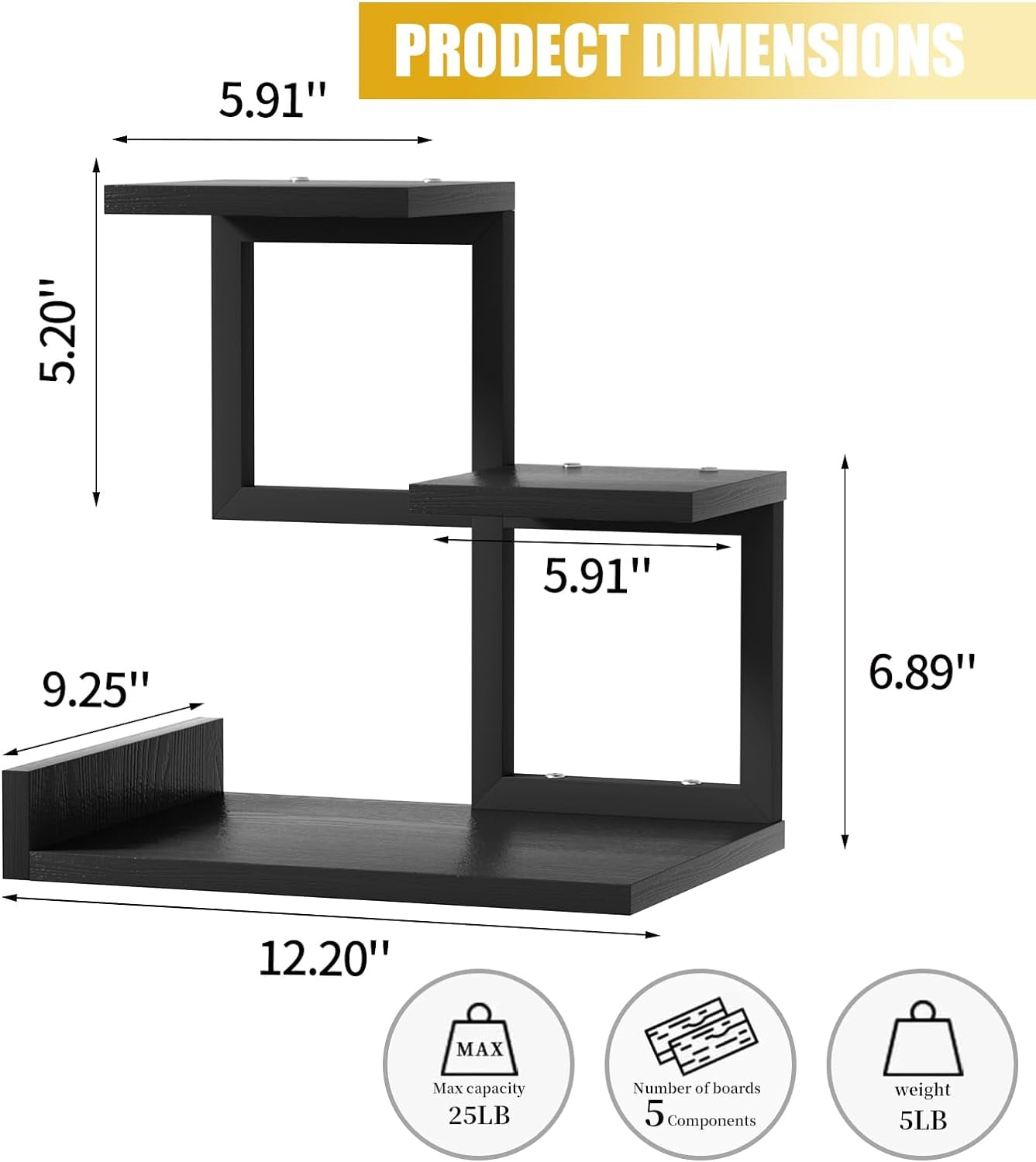 czqnlg Wood Desktop Shelf - Freestanding Small Bookshelf Desk Hutch ...