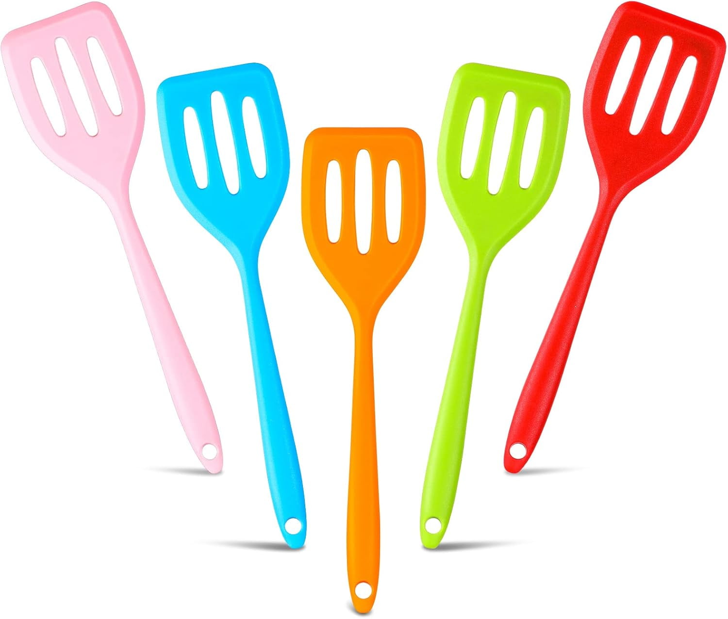 czyyul 5 Pack Small Silicone Spatula Mini Rubber Turner High Heat ...