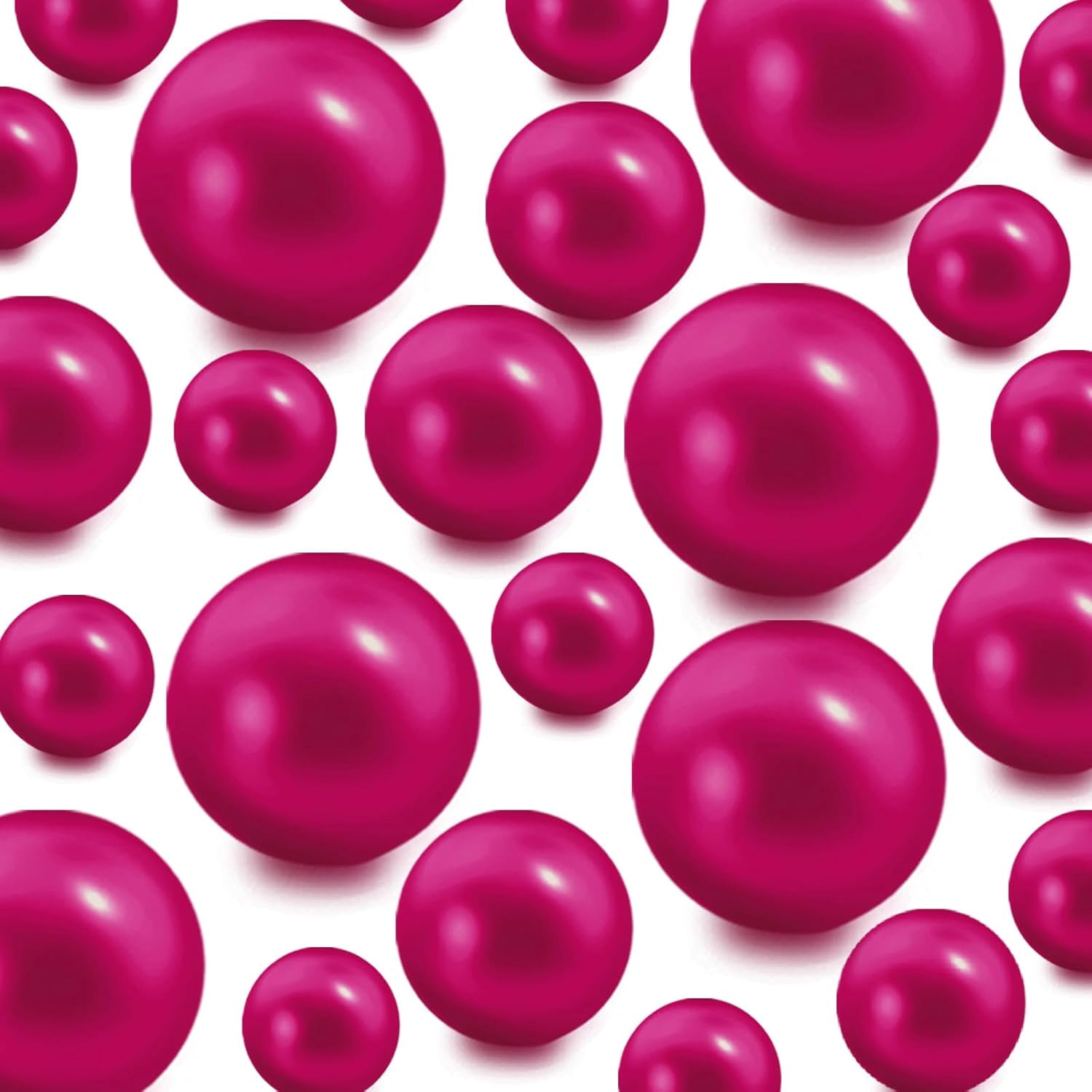 czyyul 60 Pieces Floating NO Hole Pearls and 500 Pieces Transparent ...