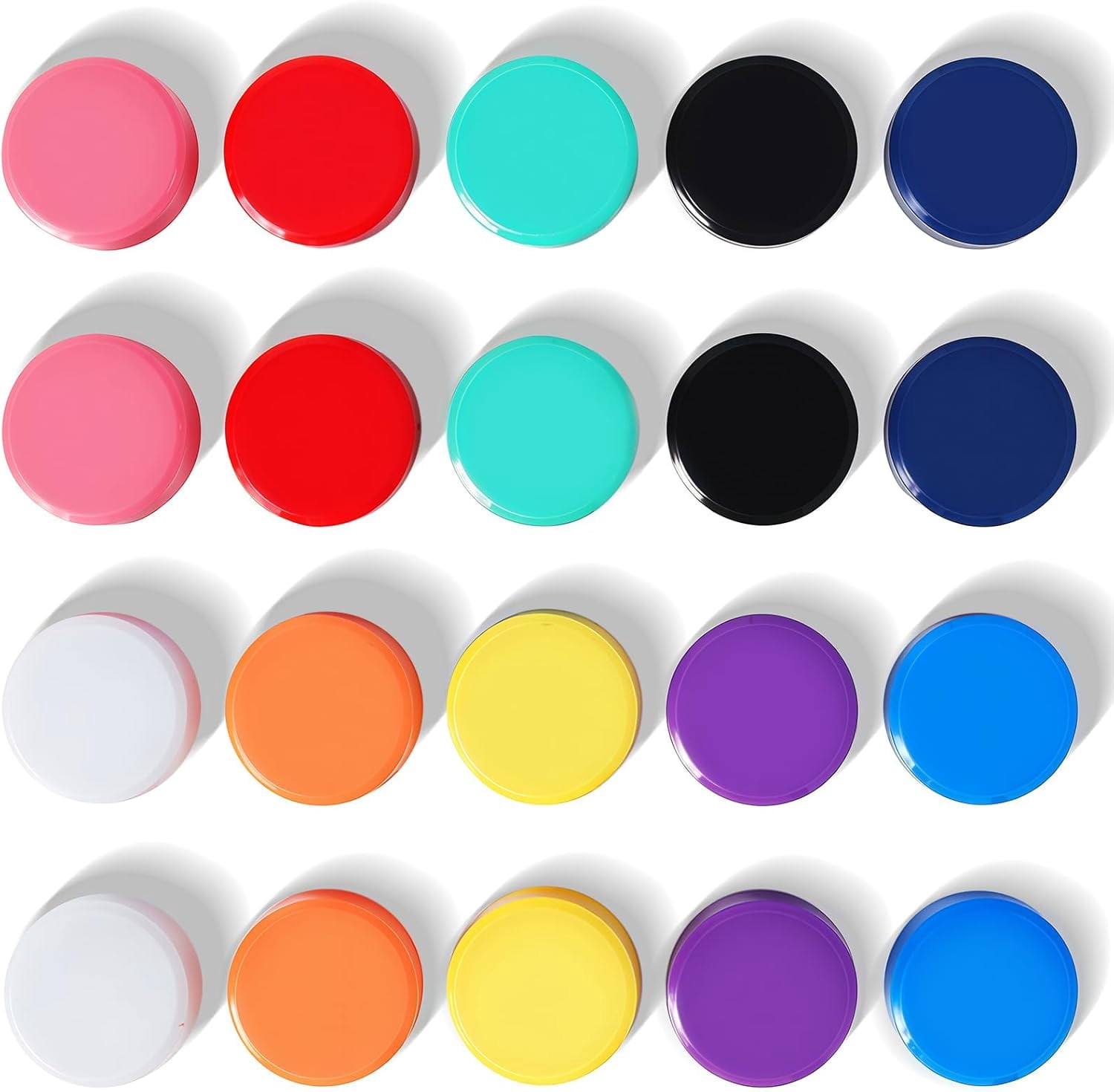 Hltser Fridge Magnets 20 Colors Small Strong Heavy Duty Magnets Mini ...