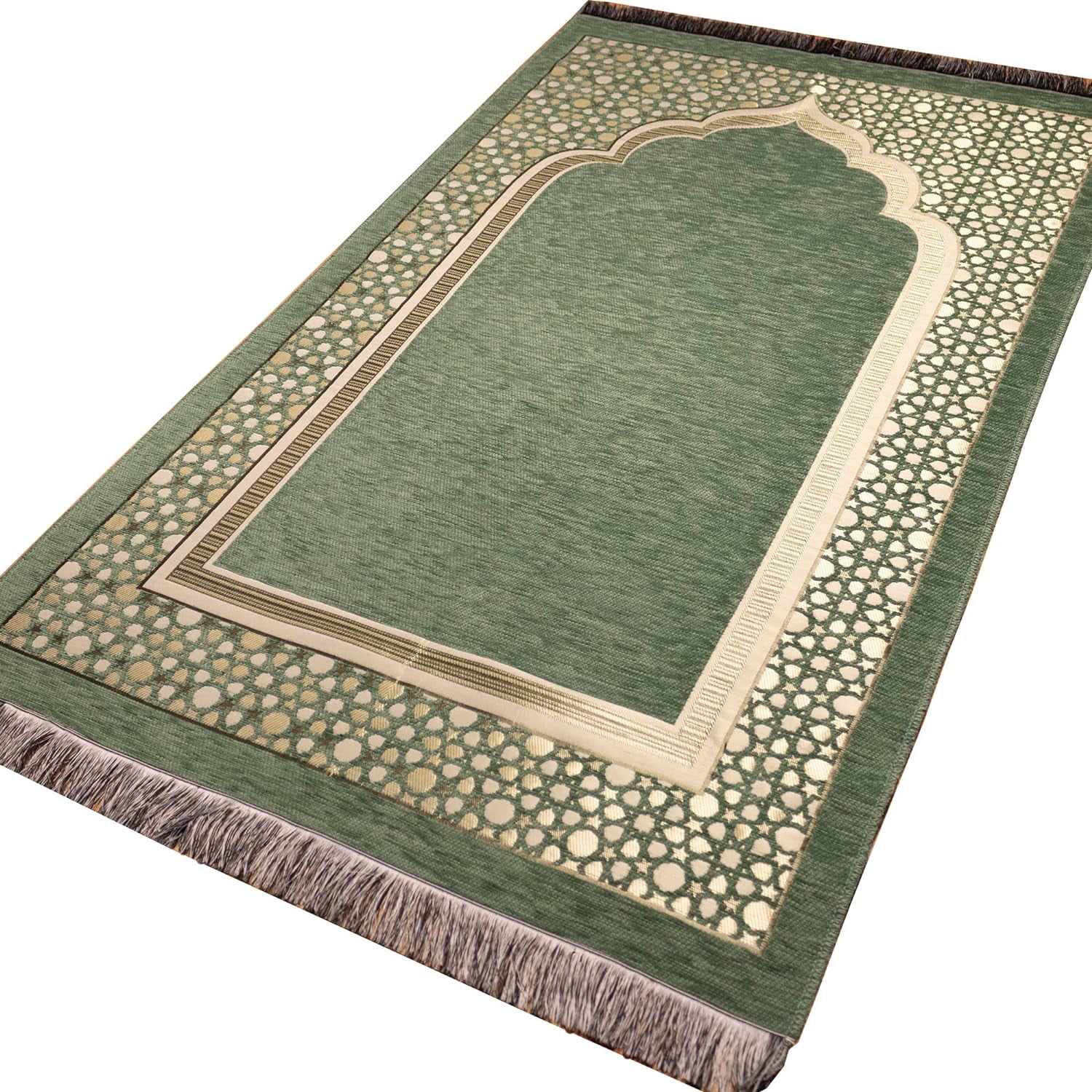 czyyul HIOPTY Turkish Islamic Prayer Mat - Thin Woven Chenille Sajjadah ...