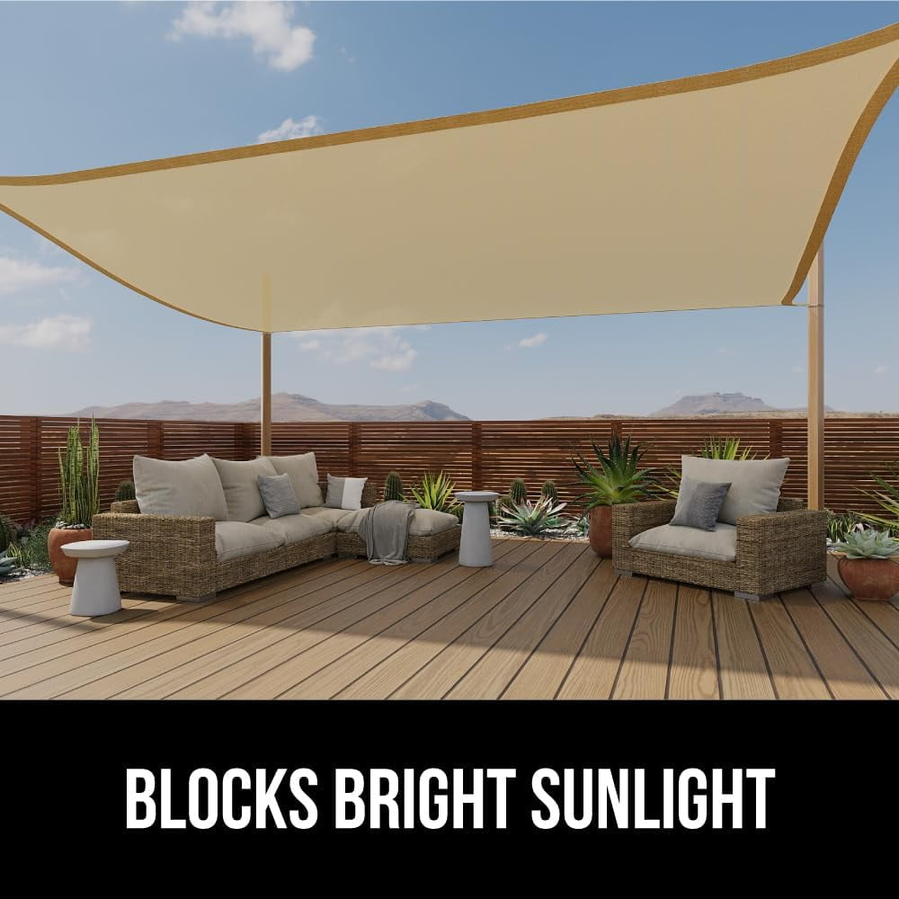 czyyul Heavy Duty Sun Shade UV Fade Tear and Rust Resistant Rectangle ...