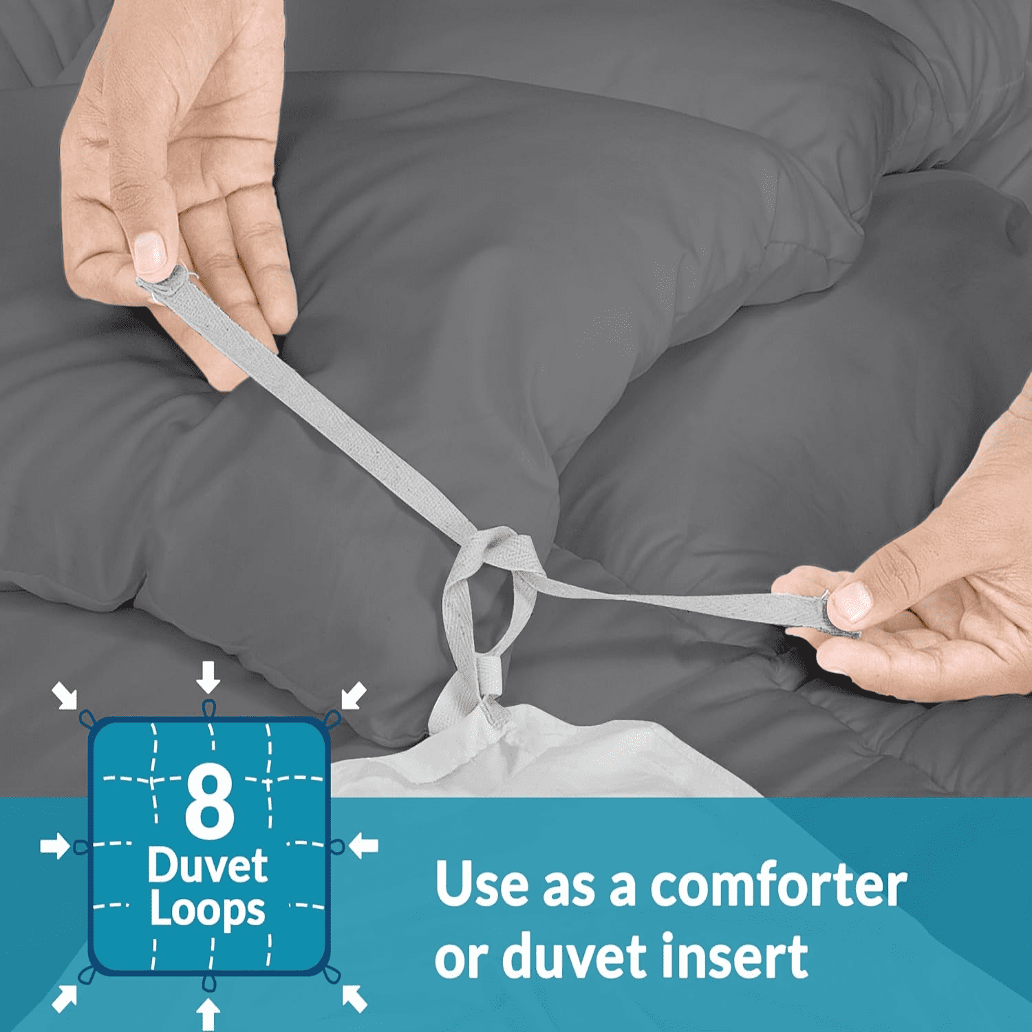 czyyul Reversible Comforter - Full Size Duvet Insert - All Season Soft ...