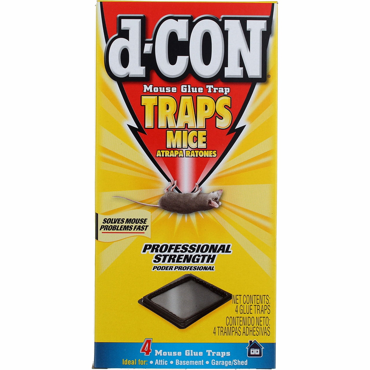 d-CON Glue Tray for Mice, 4 Trays - (Pack of 2) - Walmart.com