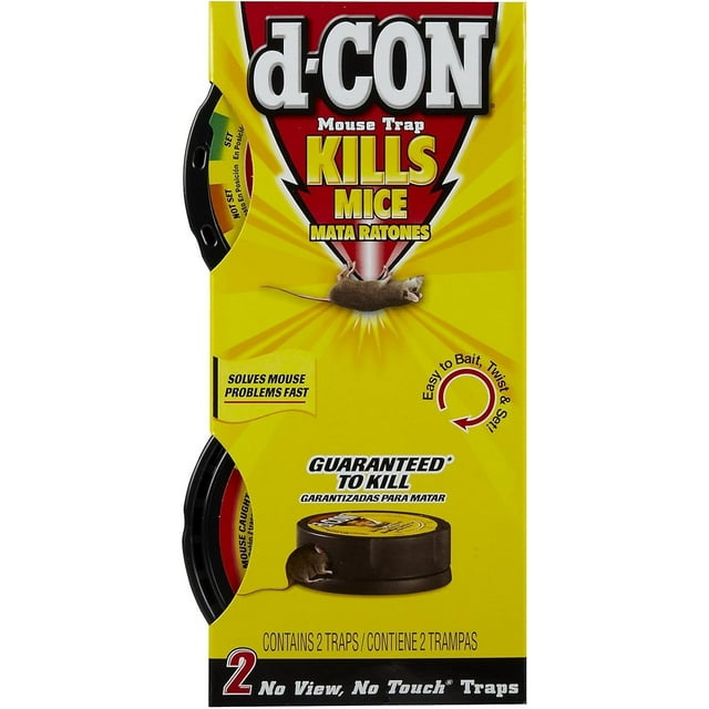 d-CON No View, No Touch Covered Mouse Trap, 2 Count - Walmart.com