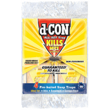 d-CON Wooden Mouse Snap Trap, 4 Traps, Pre-Baited & Non-Poisonous ...