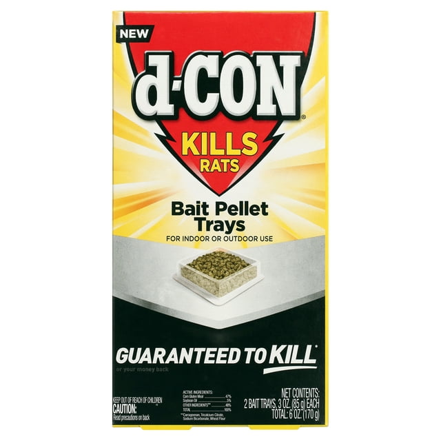 d-Con, Rodent Bait Pellet Trays, 2 Count - Walmart.com
