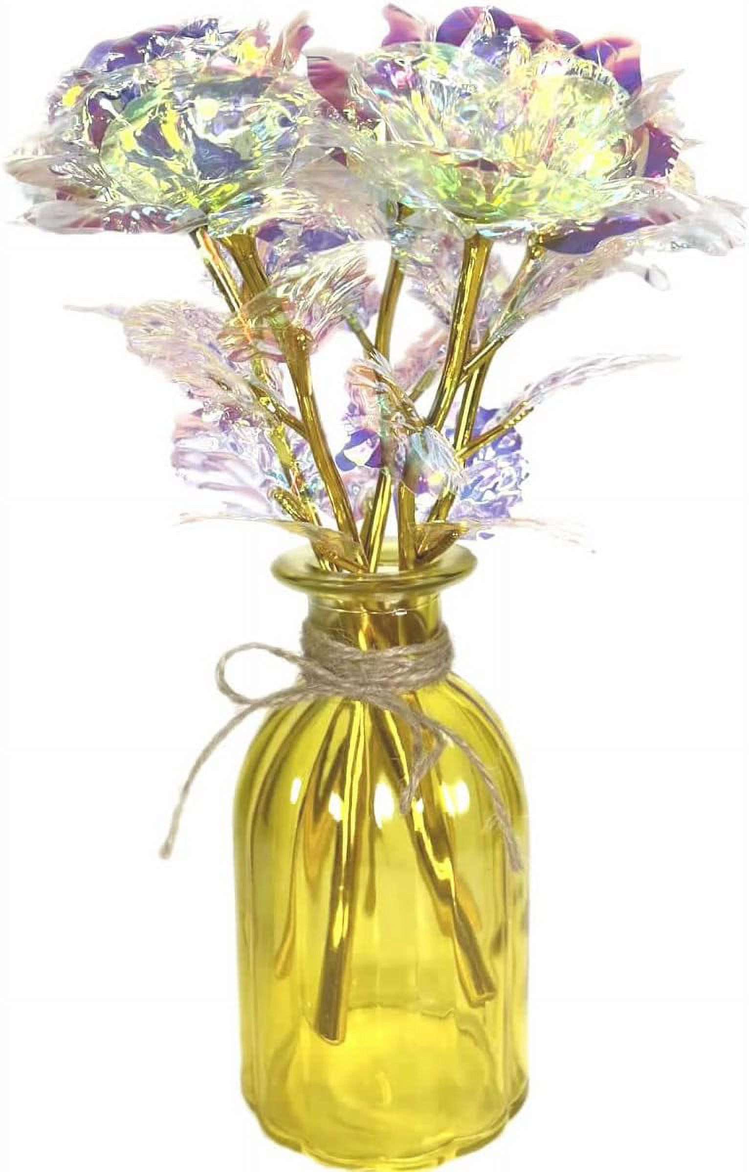 d Handmade Iridescent Artificial Rose Flower, Galaxy Eternity Rose ...