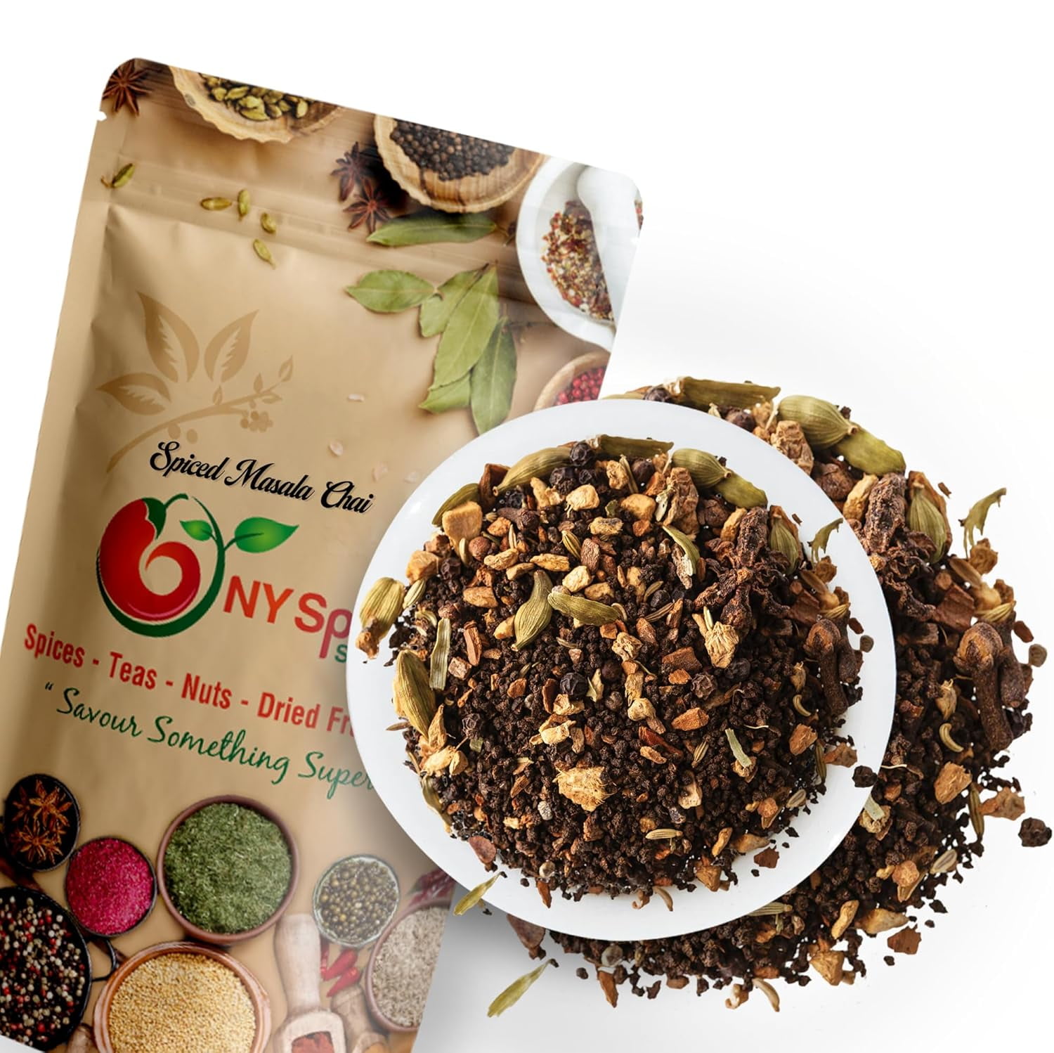 d Masala Chai Tea - 4 Ounce Premium Tea Blend of Natural Indian s Bold ...
