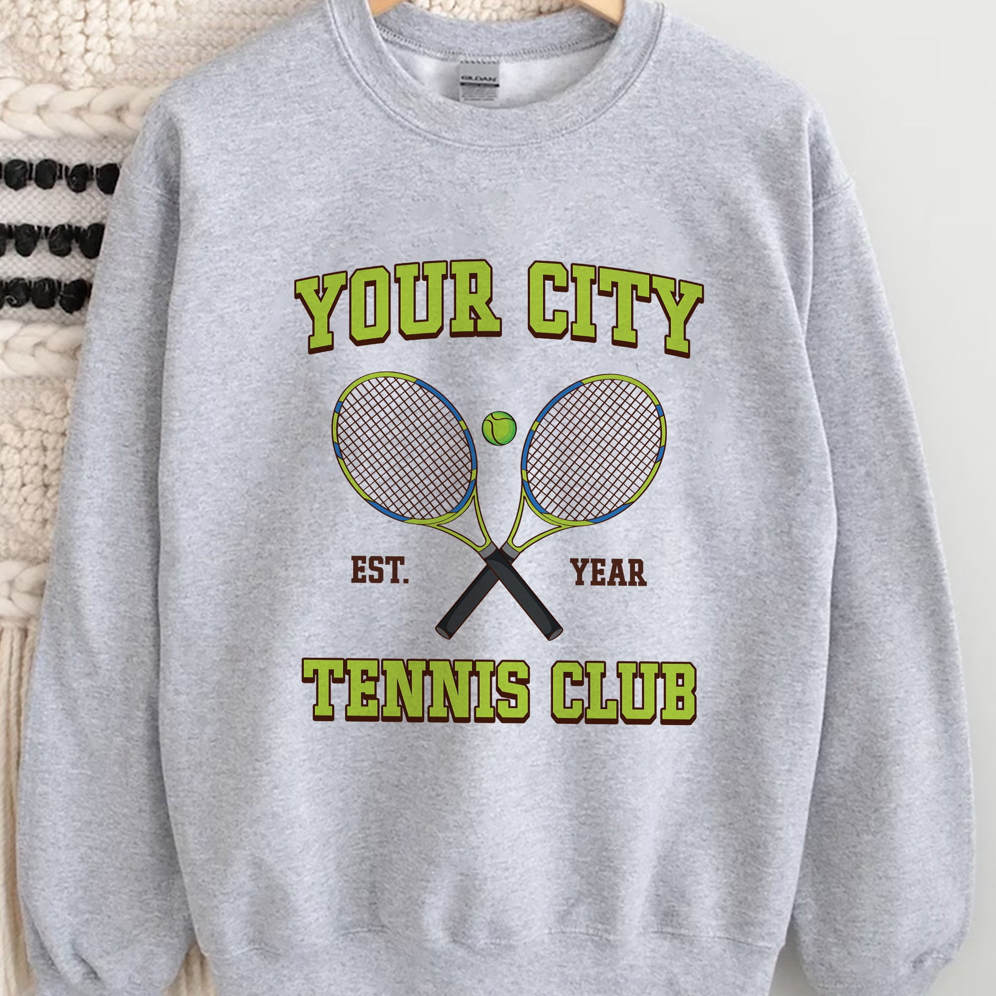 d Tennis Club Shirt, Name Group Tennis Crew T-Shirt, Tennis Player ...