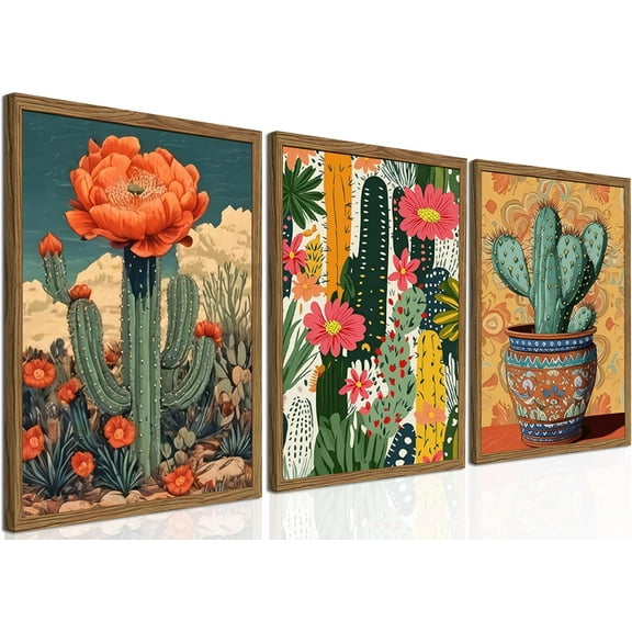 3D Horizontal Southwest Desert Textured Wall Art Large Long Wide Sunset ...