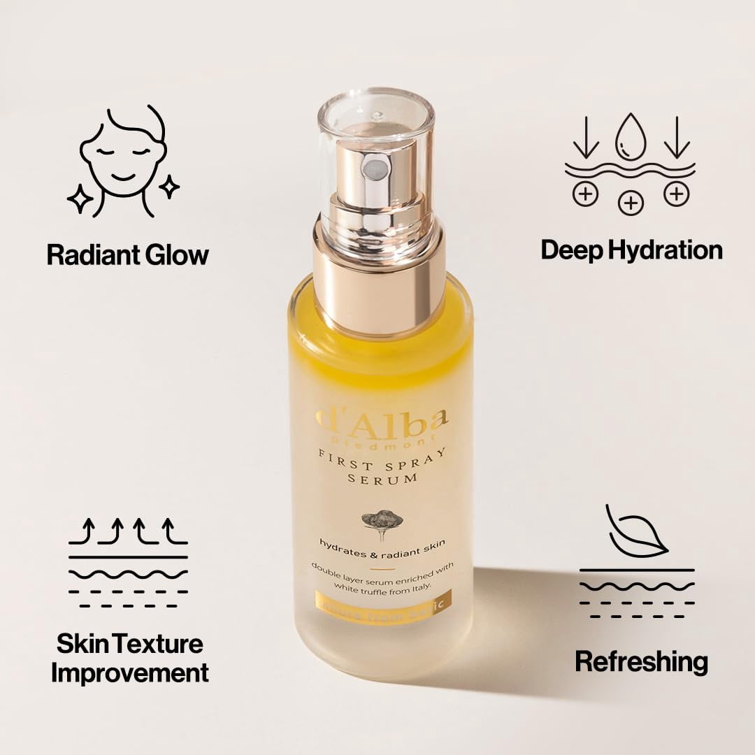 d'alba Piedmont Italian White Truffle - First Spray Serum, 3.38oz White ...