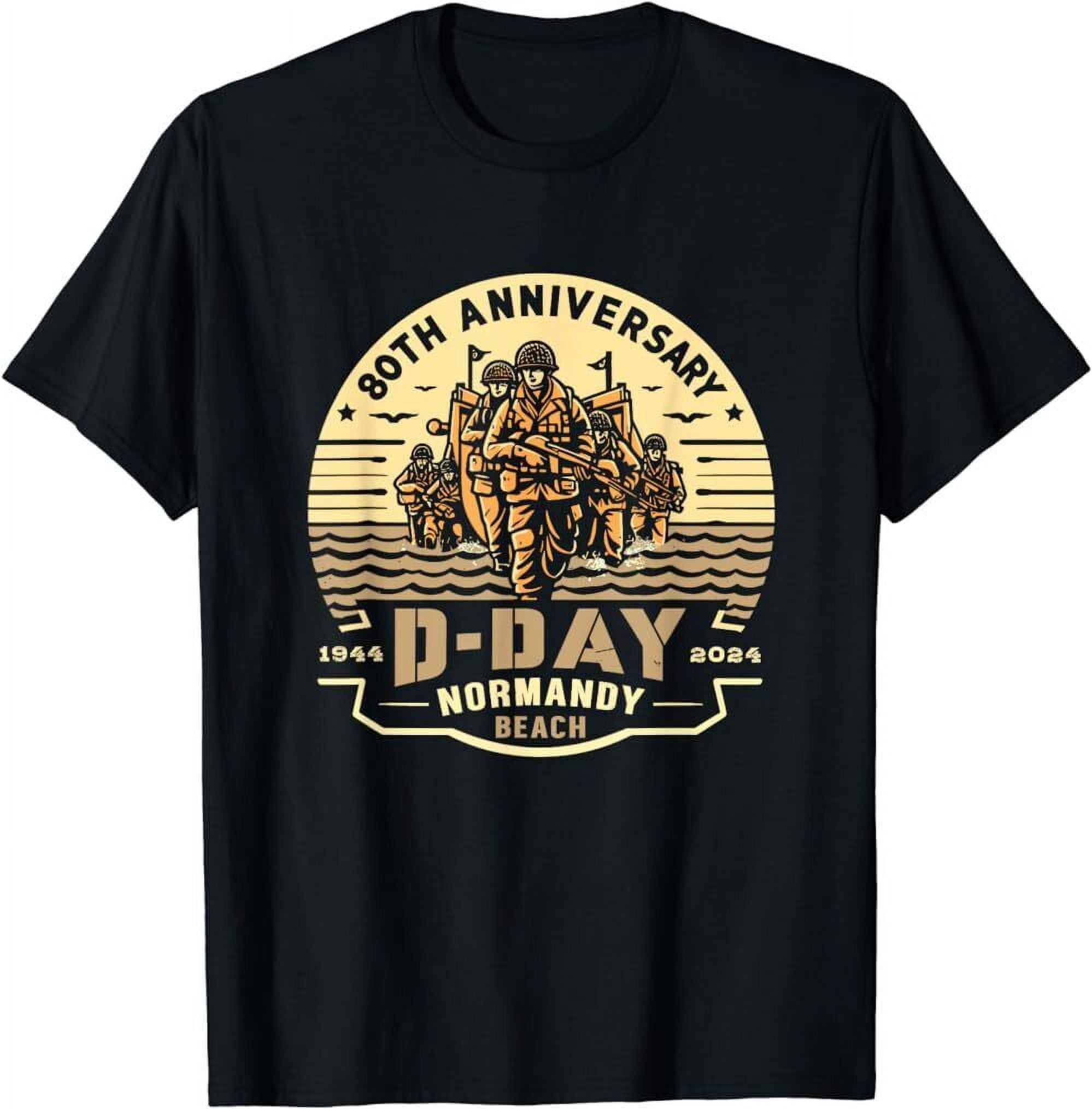 d day normandy landings 80th anniversary Normandy Beach T-Shirt,Unisex ...