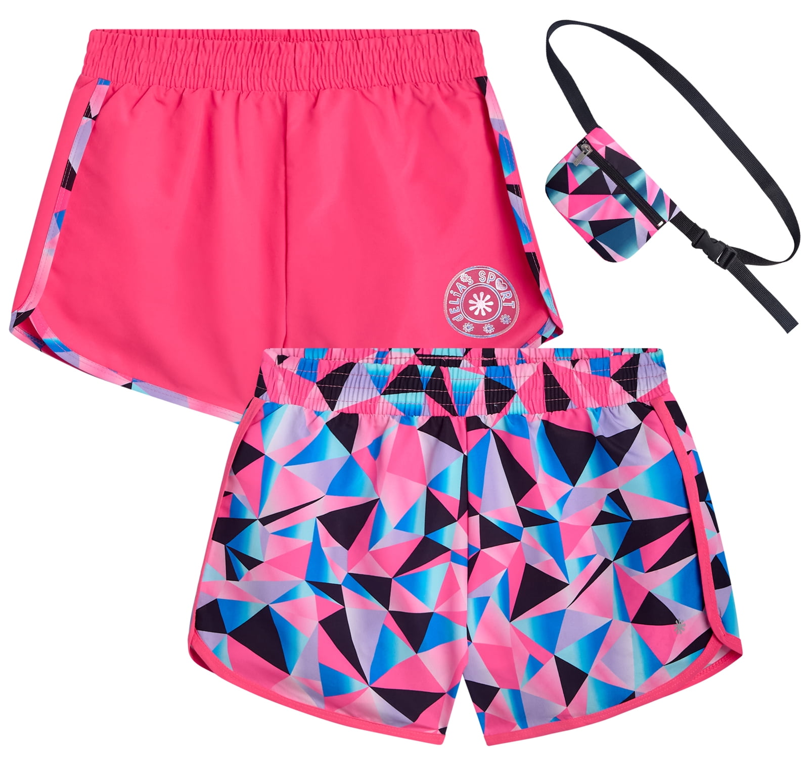 dELiA*s Girls Athletic Shorts - 2 Pack Running Dophin Shorts for Girls ...