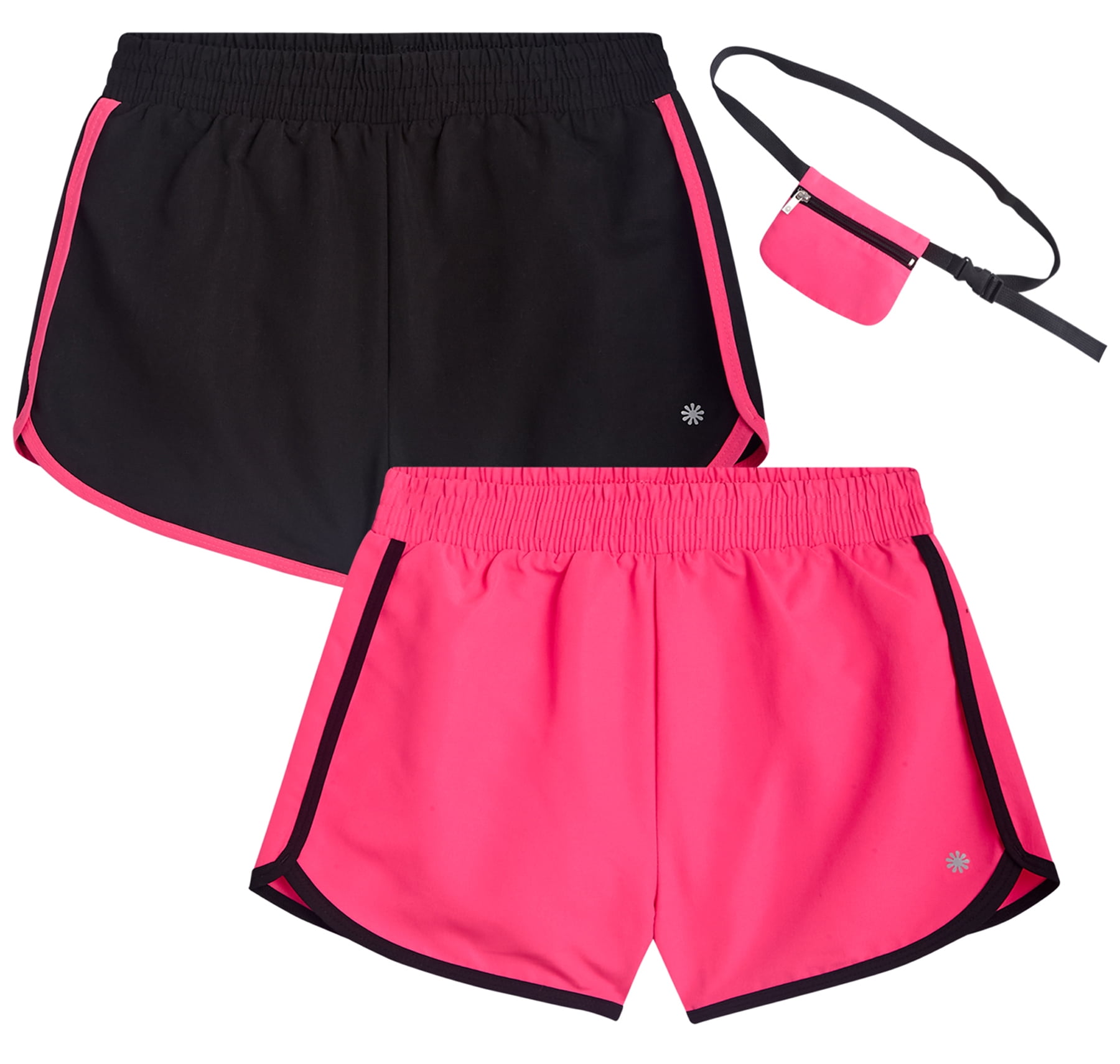 dELiA*s Girls Athletic Shorts 2 Pack with Fanny Pack, Sizes 7-16 ...