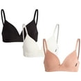 dELiA*s Girls' Beginner Training Bra - 3 Pack A-Cup Molded Wire-Free ...