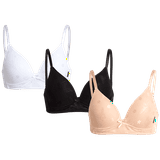 dELiA*s Girls' Training Bra - 3 Pack A-Cup Molded Wire-Free Microfiber ...