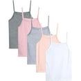 dELiA*s Girls' Undershirt - 5 Pack Soft Cotton Cami Tank Top - Camisole ...