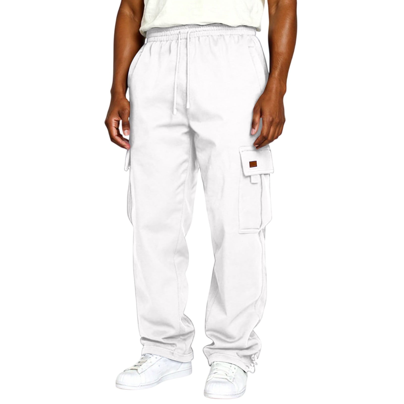 dGslk Men's Cargo Sweatpants with Adjustable Drawstring Waist, Multiple ...