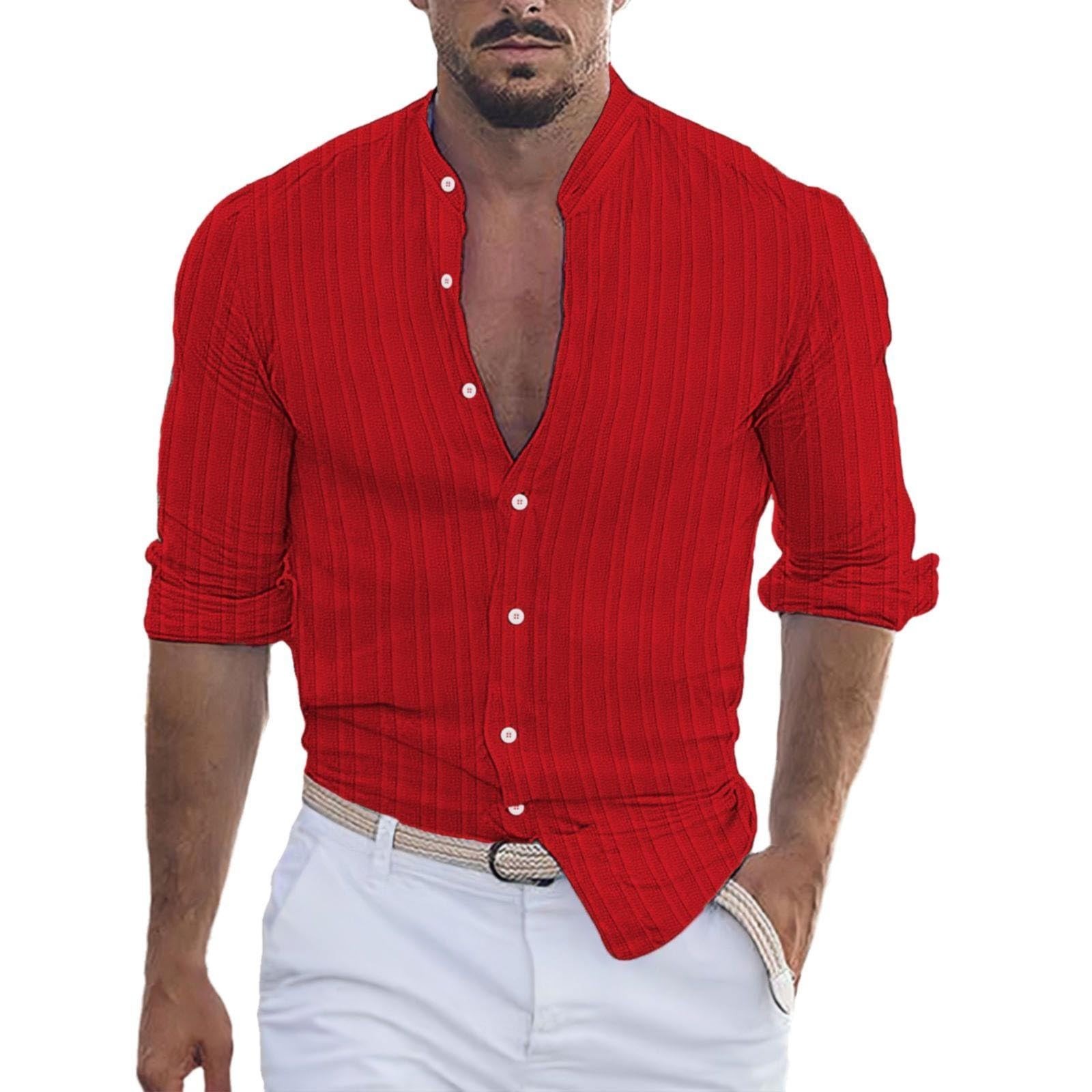 dGslk Men’s Casual Long Sleeve Button Down Shirt, Lightweight ...