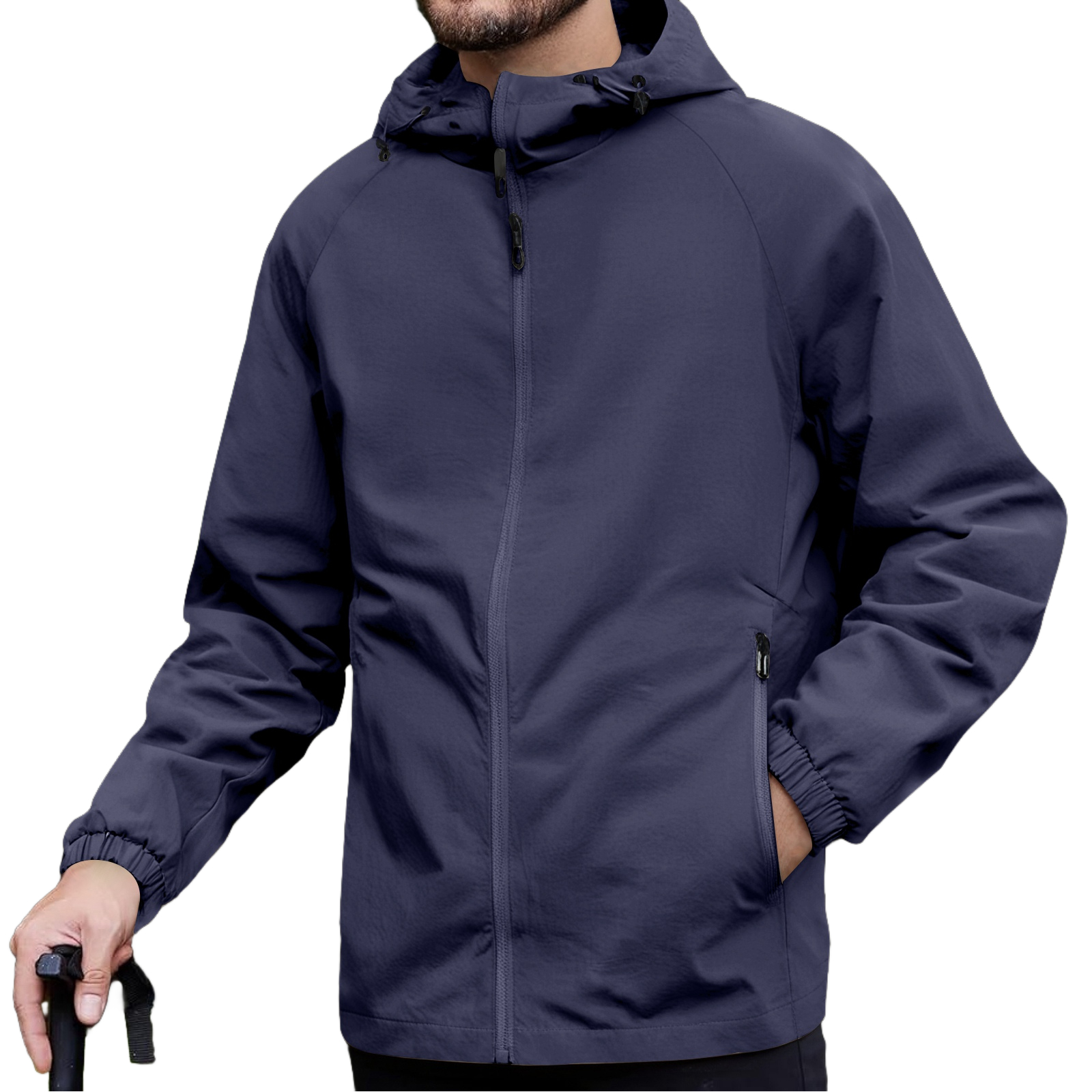 dGslk Men's Hooded Workwear Jacket - Versatile Casual Waterproof ...