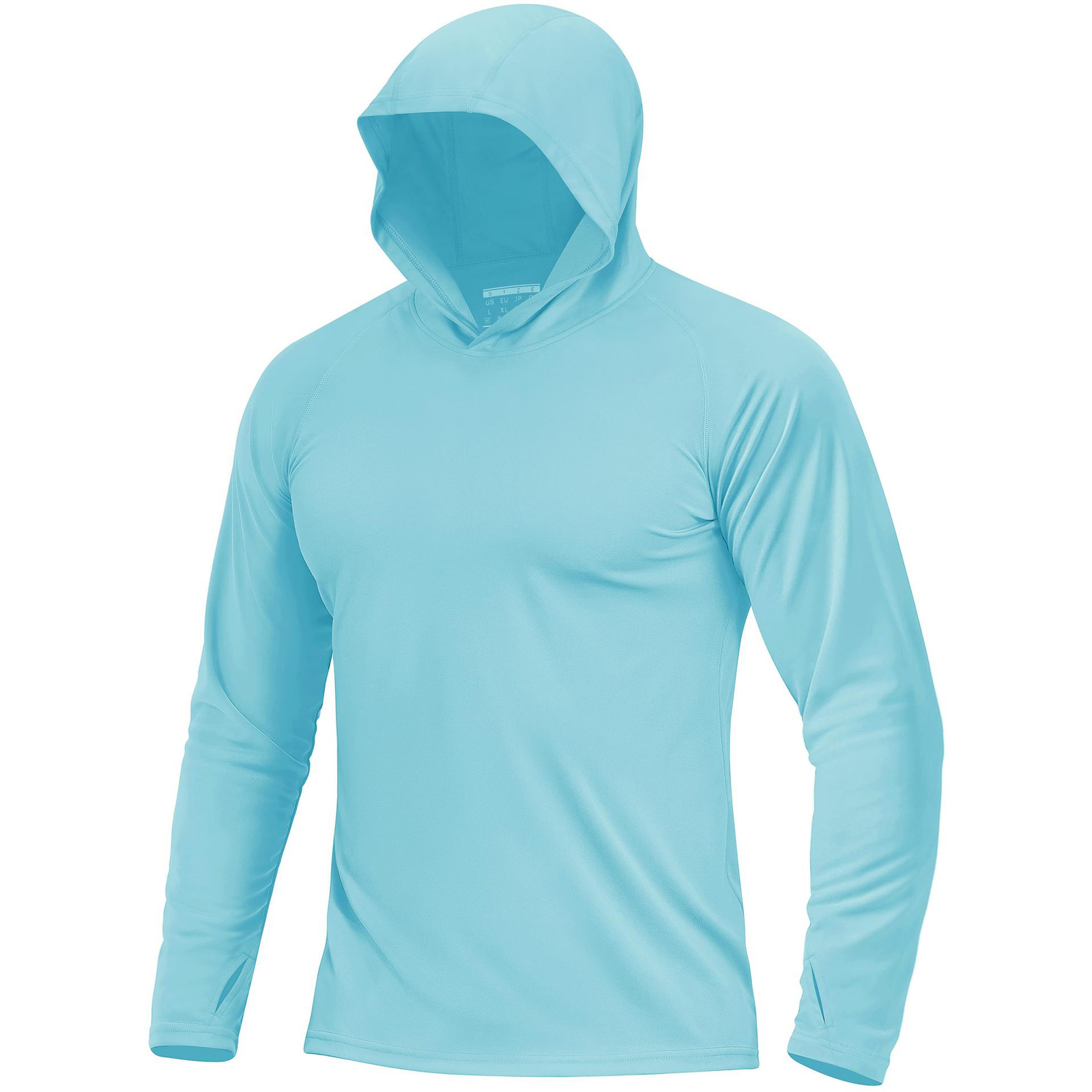 dGslk Men's Long Sleeve Hooded Shirt Lightweight UV Protection Sun ...