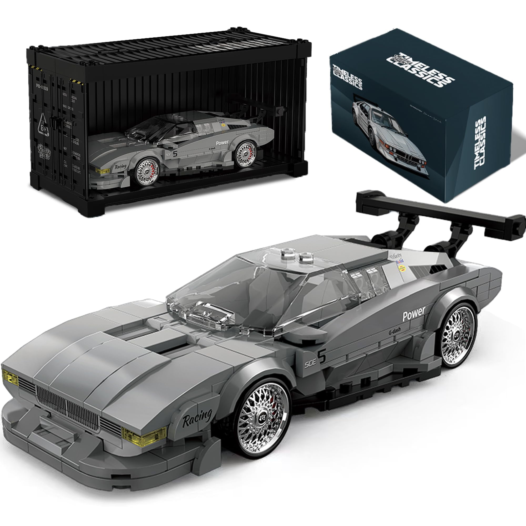 dOMOb M1 Restomod Car Building Kit - 368 pcs Building Blocks Set w ...
