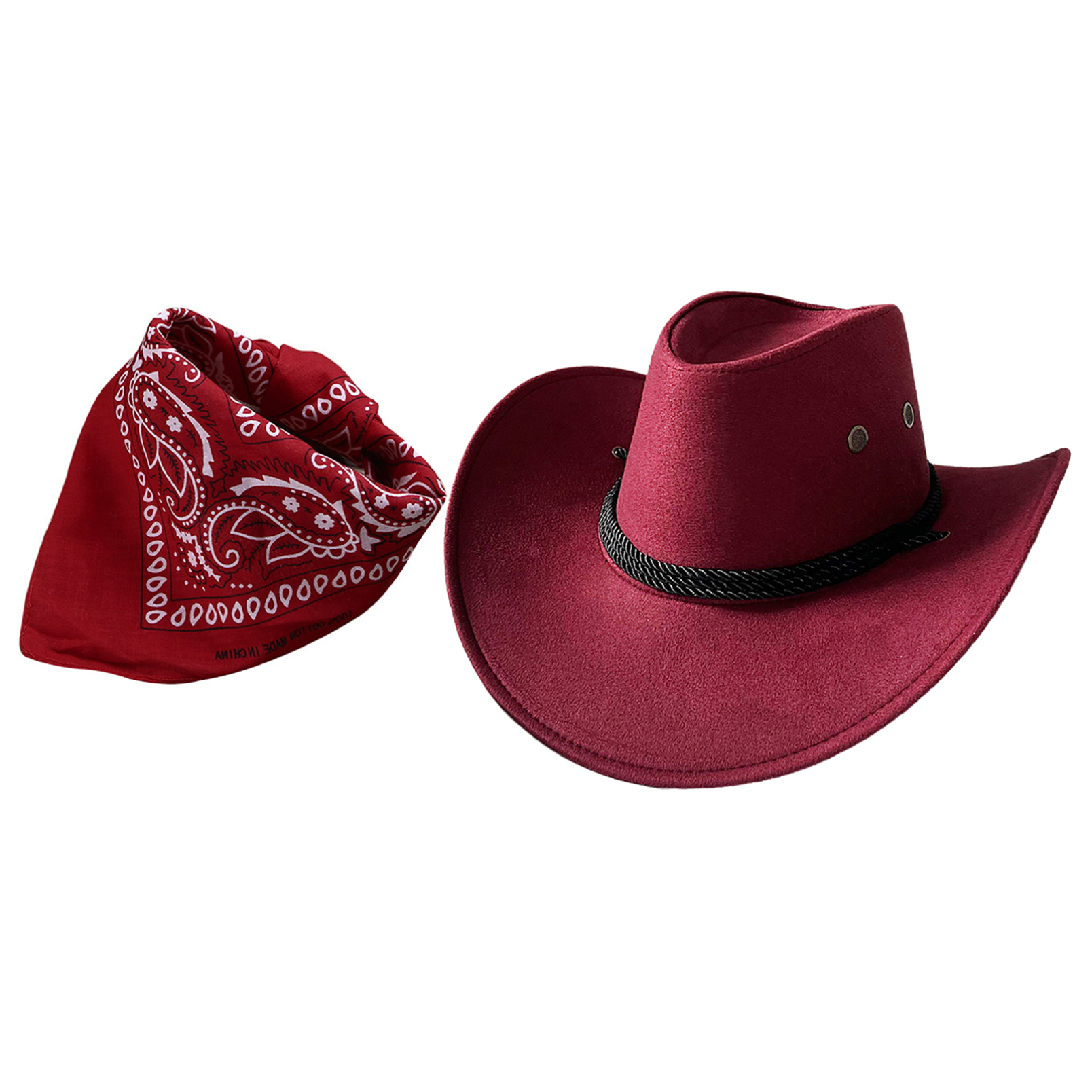dPois Children Cowboy Cowgirl Accessory Set Paisley Bandanna Scarf with ...