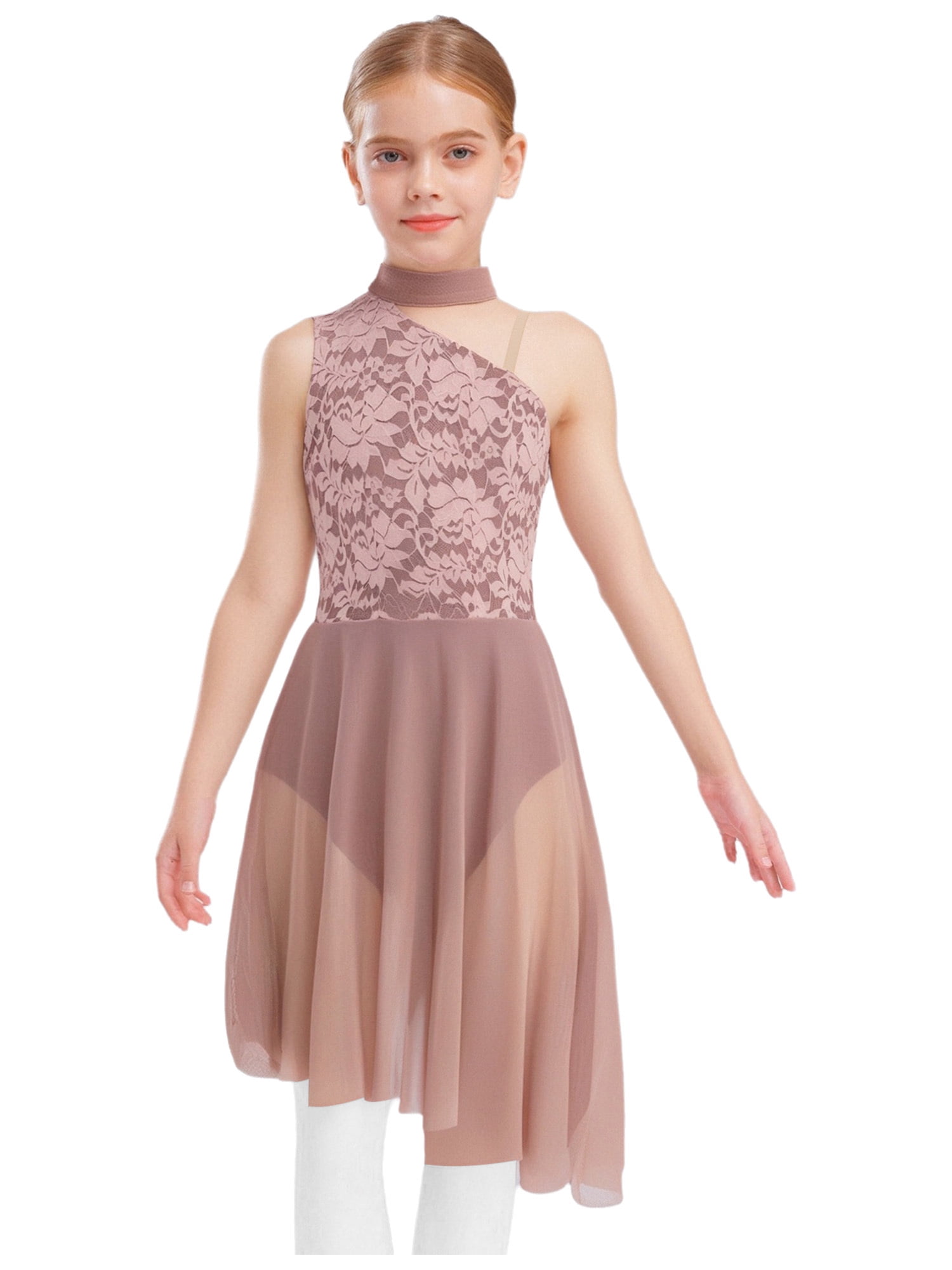 dPois Kids Girls Sleeveless Lyrical Modern Ballet Dance Dress ...