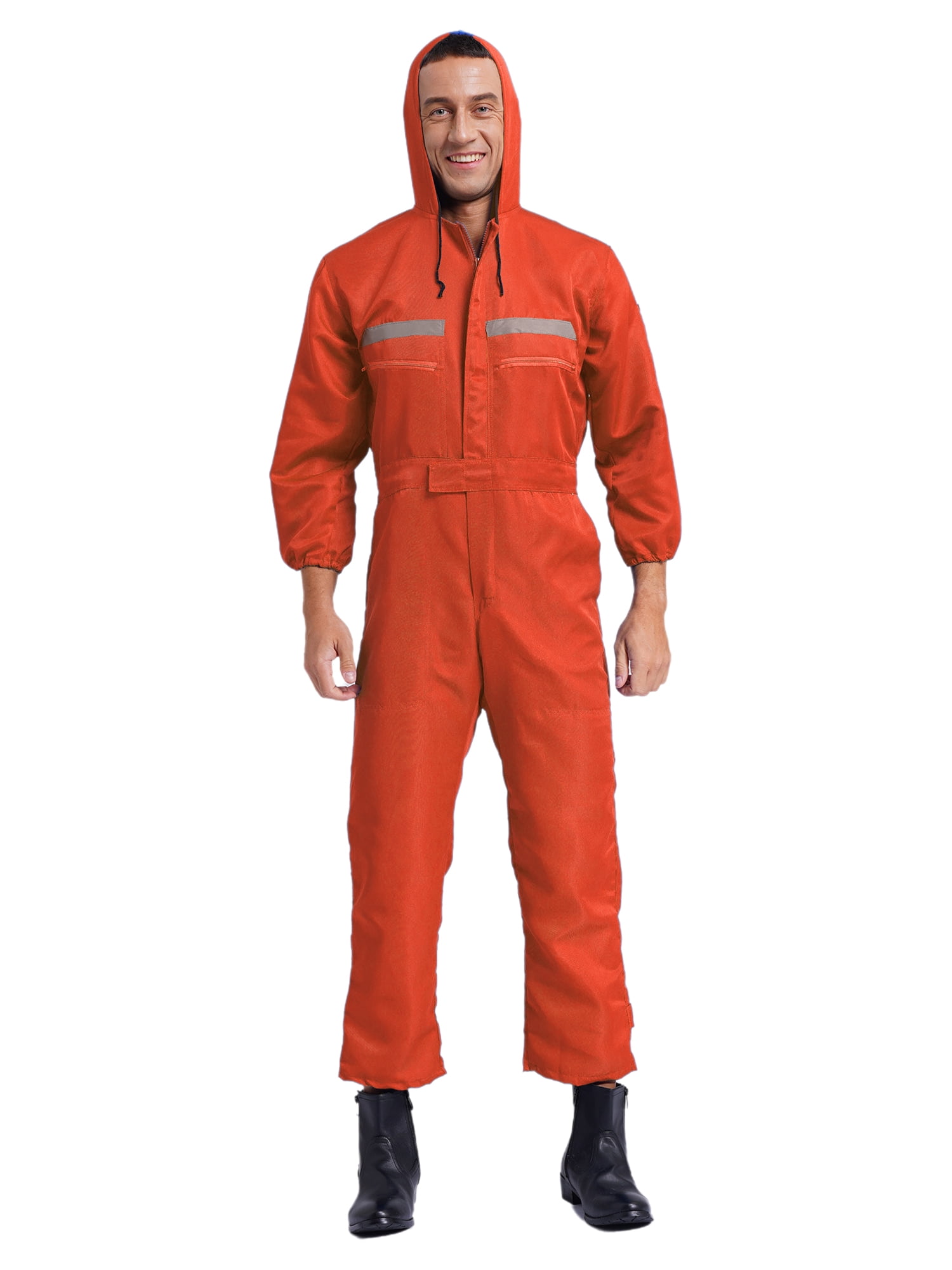 dPois Motorcycle Rainsuit for Men One Piece Zipper Front Coverall ...