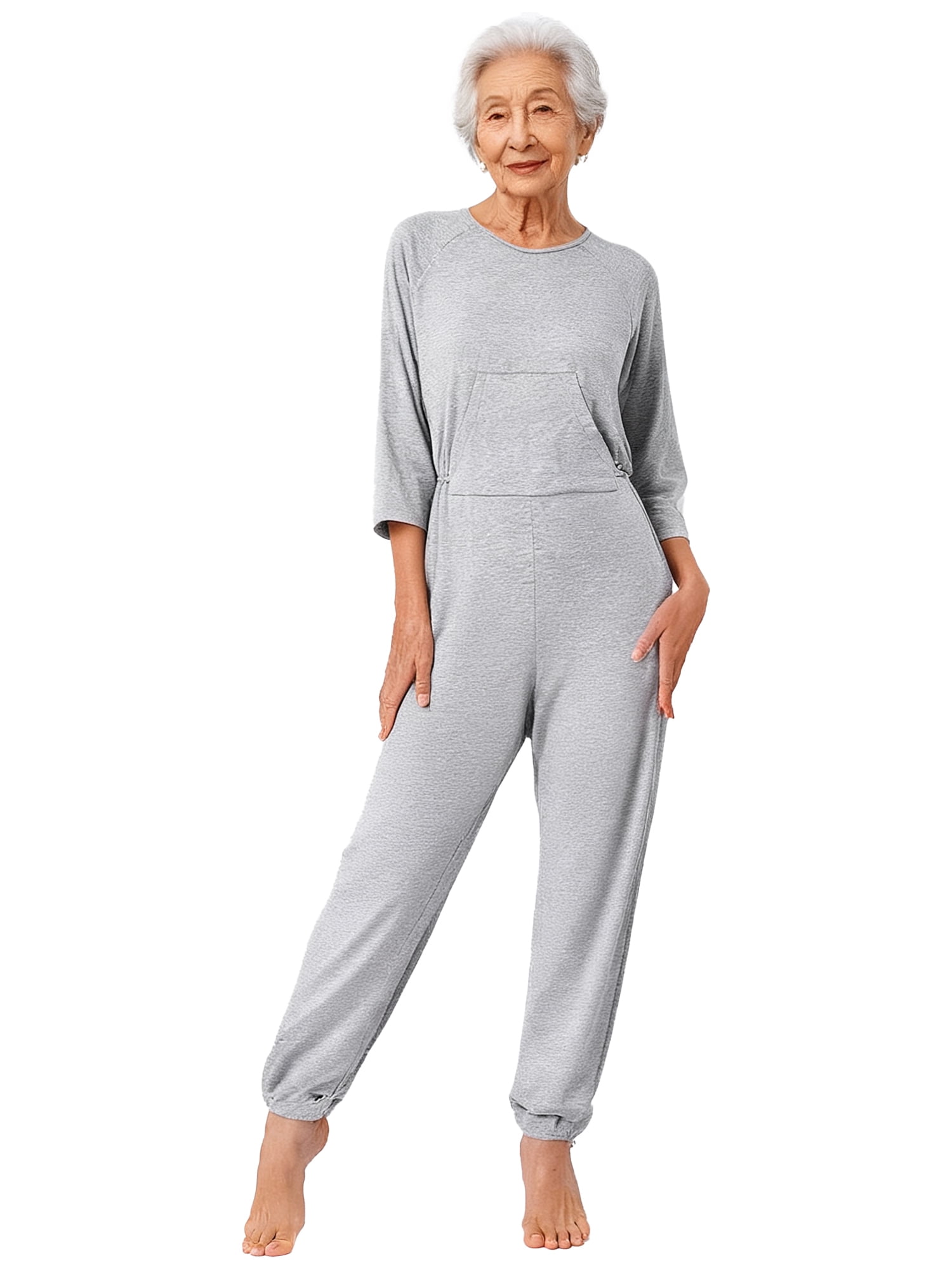 dPois Women's Care Dementia Clothing Alzheimers Anti-Strip Jumpsuit ...