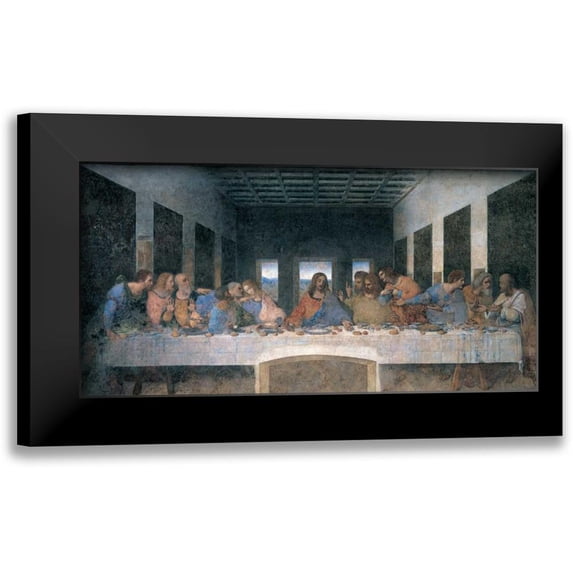 da Vinci, Leonardo 18x11 Black Modern Framed Museum Art Print Titled ...