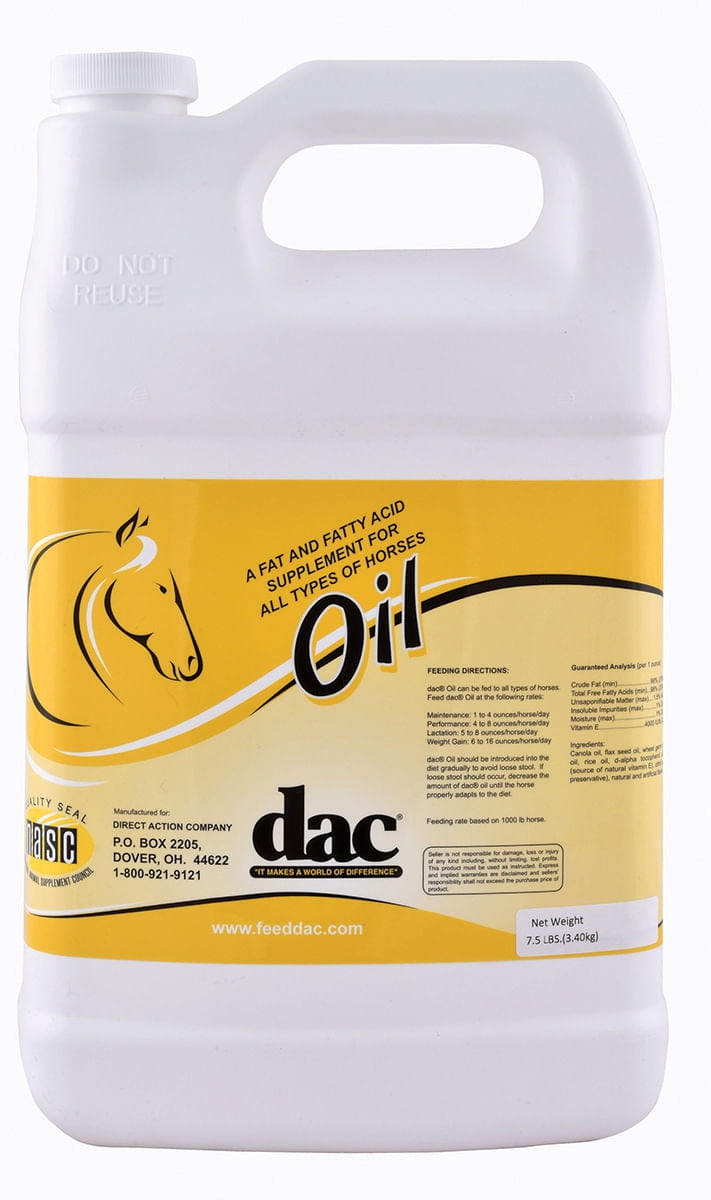 dac Oil Horse Supplement with Vitamins, Omega-3, Weight Gain & Skin ...