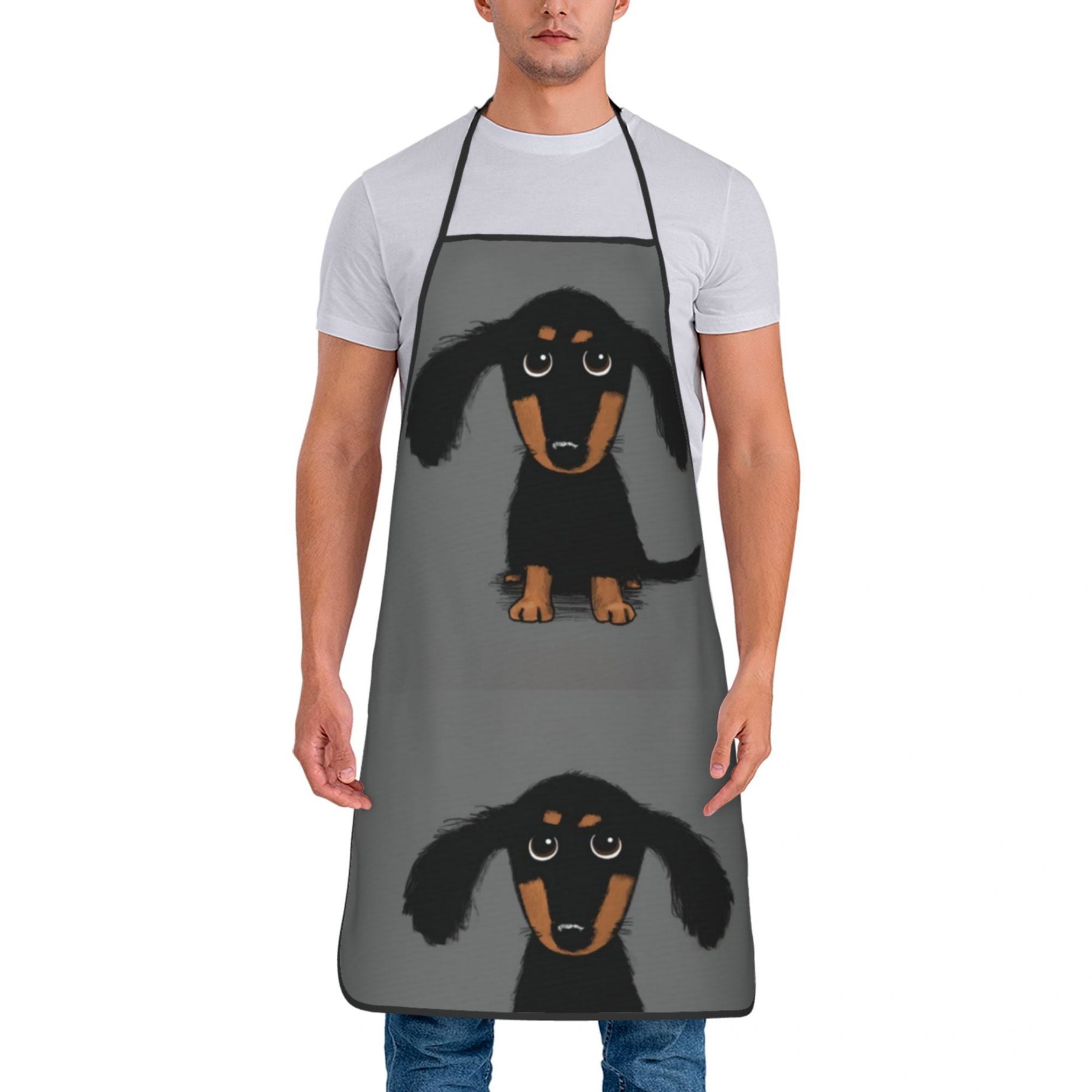 dachshund Aprons for Women Men Waterproof Apron Kitchen Chef Cooking ...