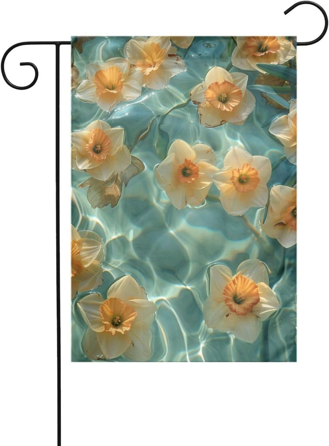 daffodils floating Garden Flags Double Sided,Garden Flags for All ...