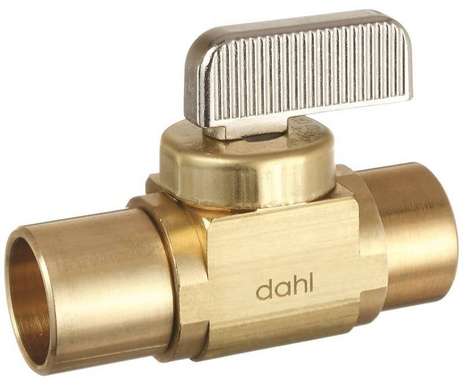 dahl 521-13-13-BAG mini-ball In-Line Quarter Turn Straight Stop and ...