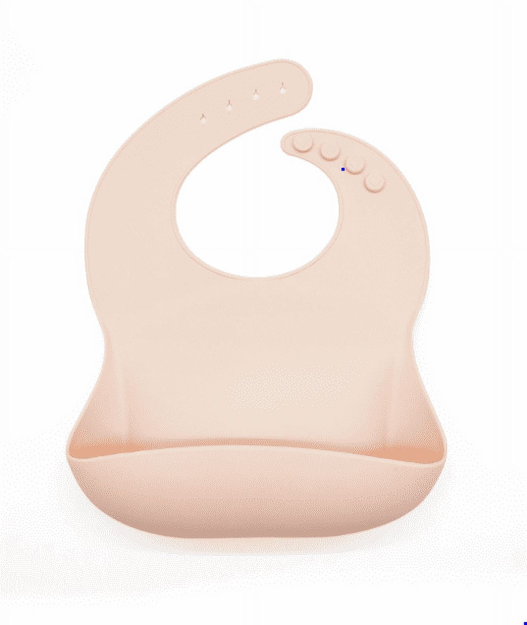 daintyBABY Silicone Baby Bib- Peach - Walmart.com