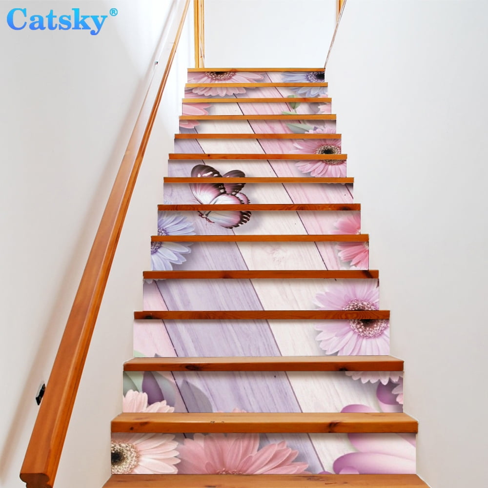 daisy chrysanthemum sticker decal decoration home bookstore wallpaper ...