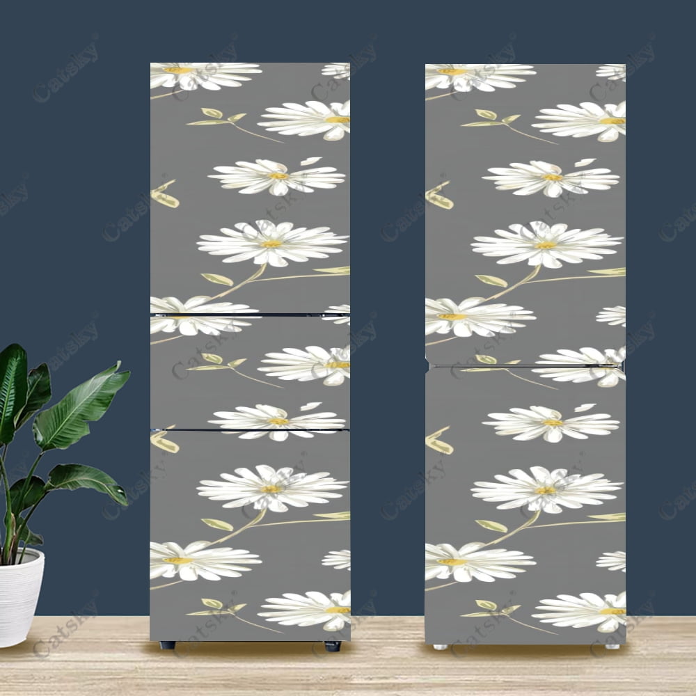 daisy flower Refrigerator Sticker Home r Kitchen Mural DIY Wall Sticker ...