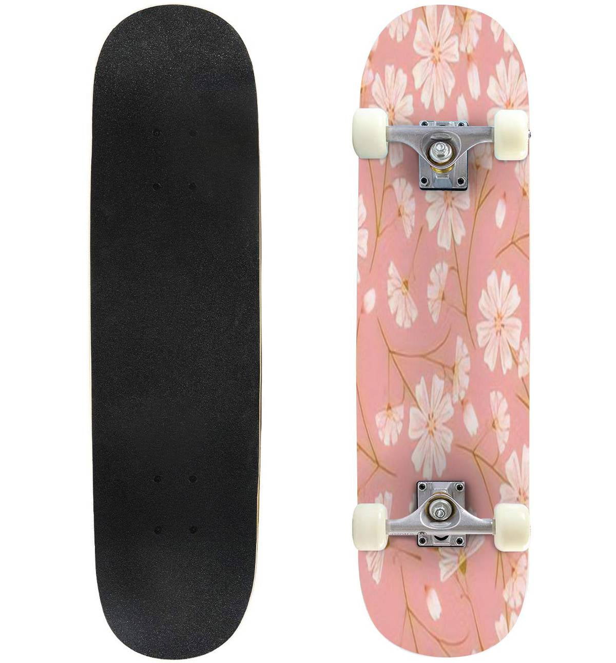 daisy flower pink Outdoor Skateboard Longboards 31"x8" Pro Complete ...
