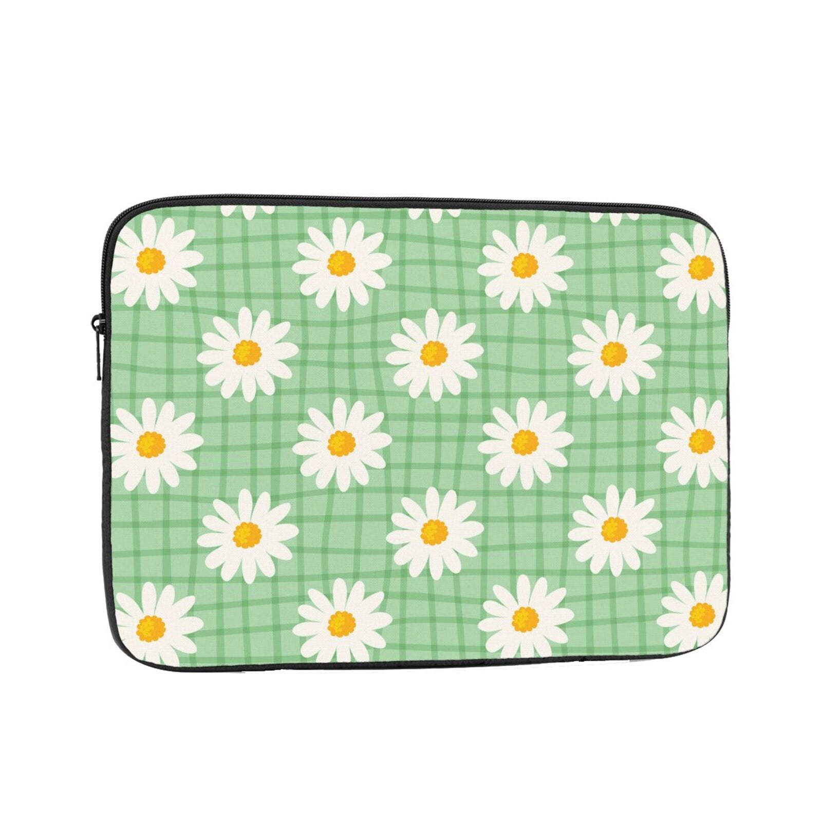 daisy green 17 inch Portable Laptop Sleeve Compatible with MacBook Air ...