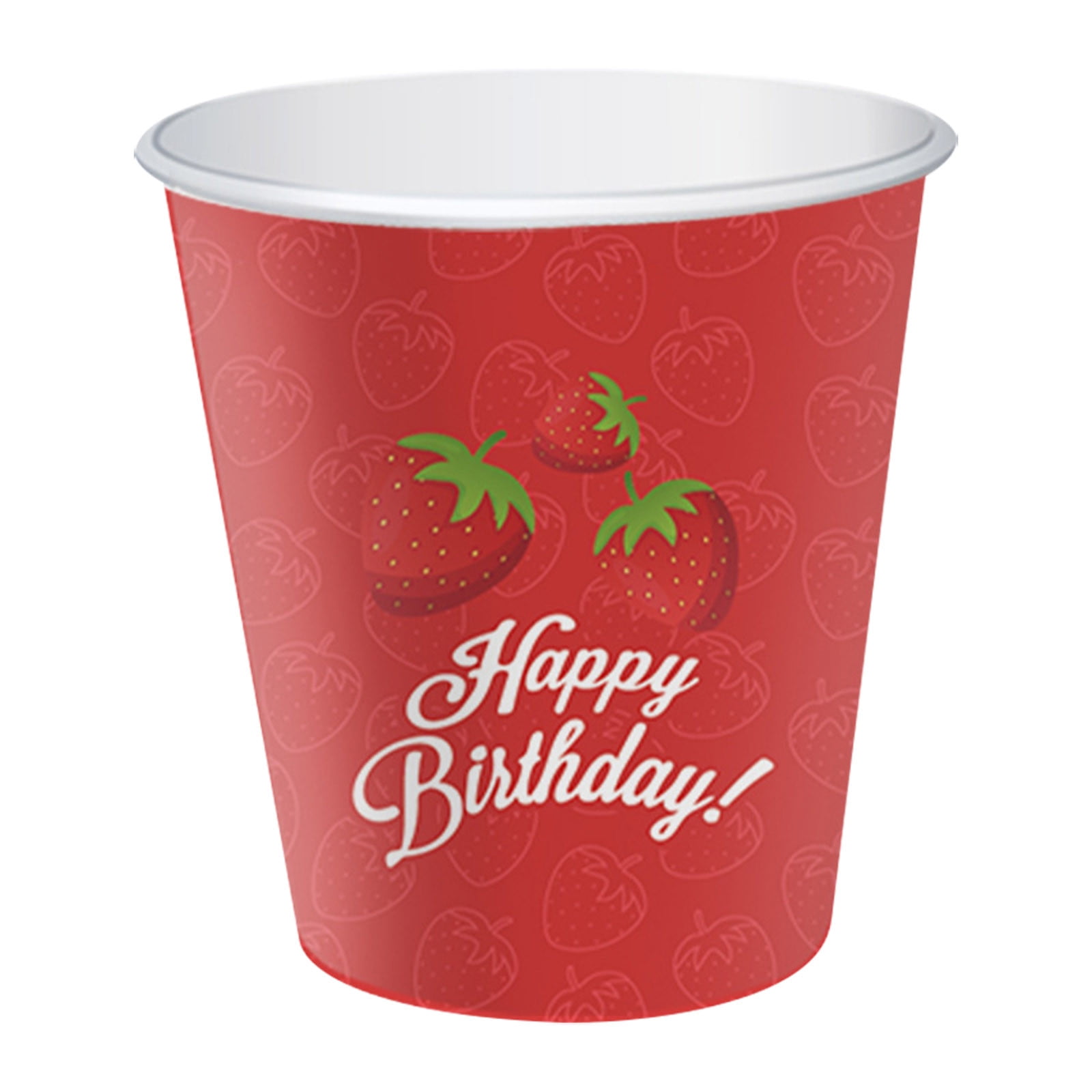 dajkiuy 16 Pcs Paper Cups,Disposable Cups,Strawberry Party Themed ...