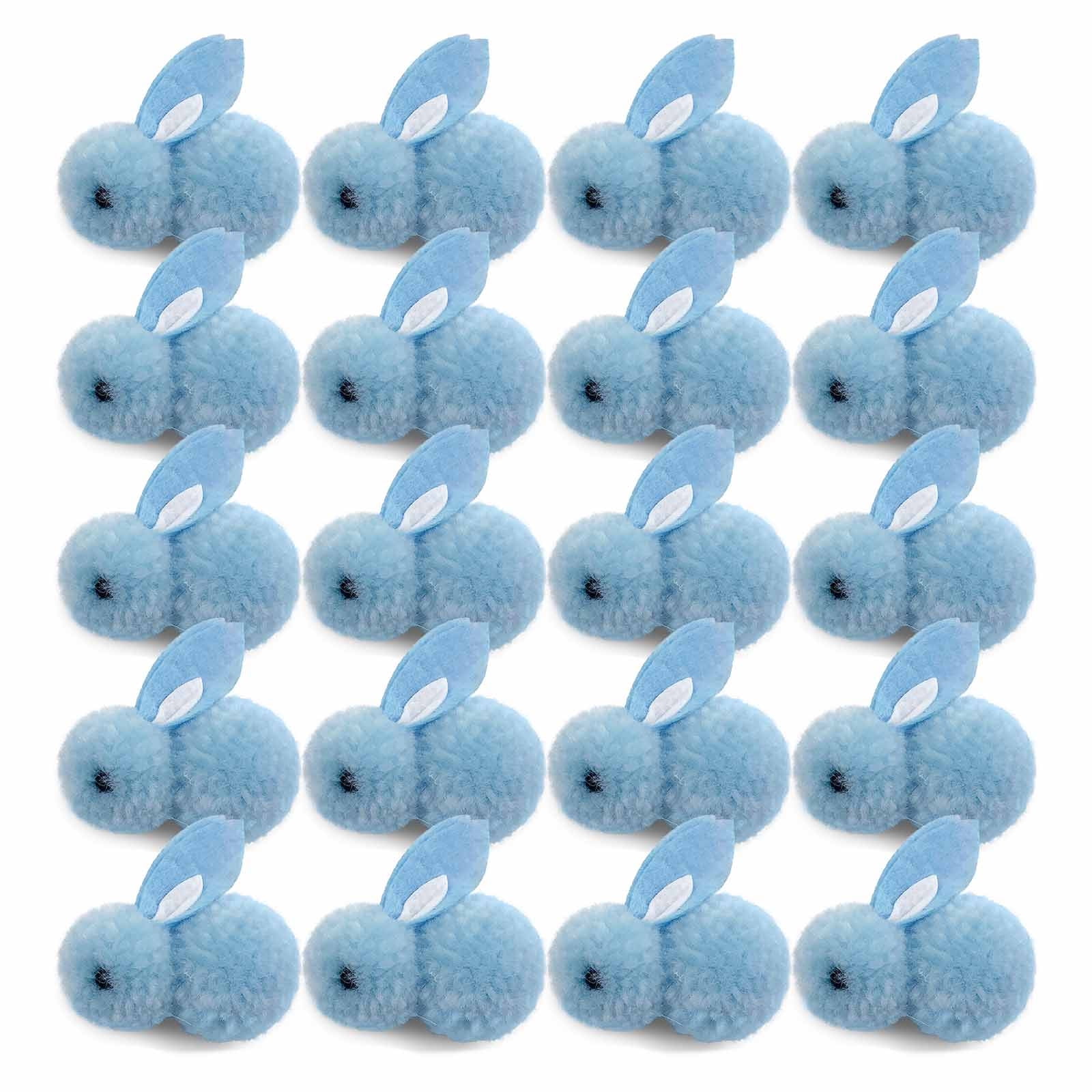 dajkiuy 20 Pieces Mini Plush Rabbit Tiny Joint Rabbit 2 Inch Small ...