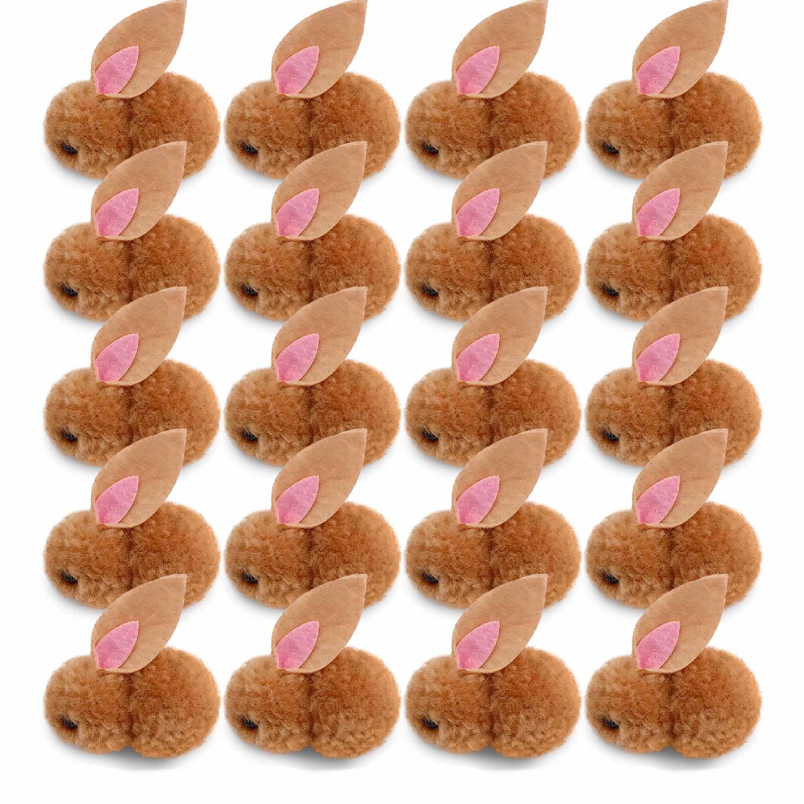 dajkiuy 20 Pieces Mini Plush Rabbit Tiny Joint Rabbit 2 Inch Small ...
